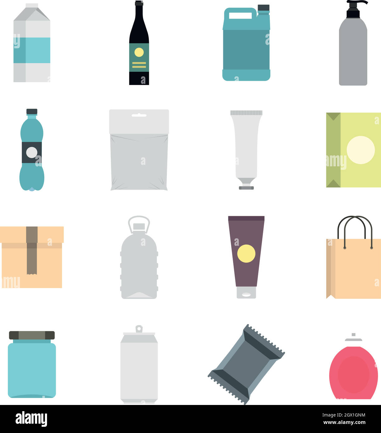 Plastic packaging supermarket Stock Vector Images - Alamy