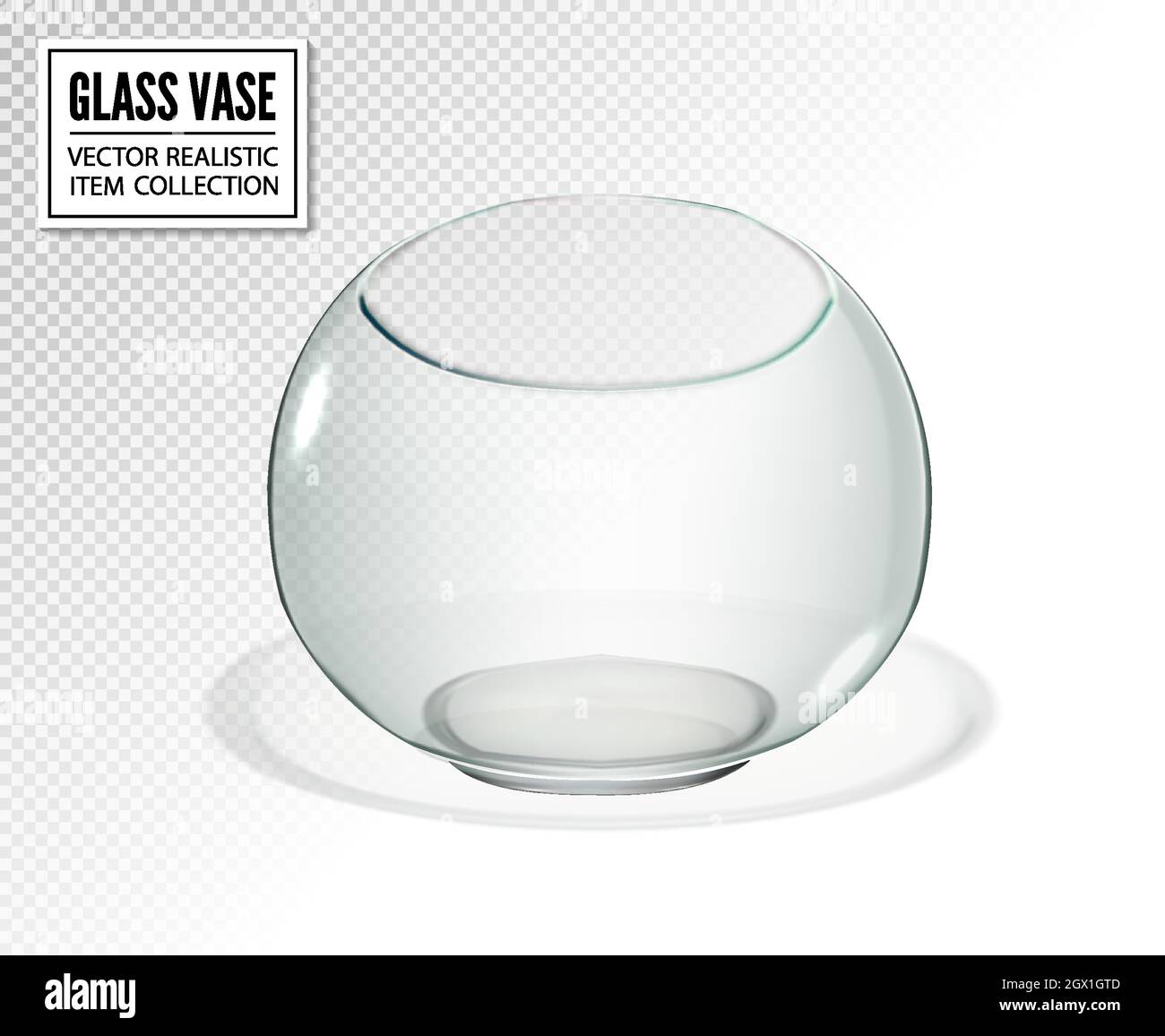 Glass Fish Bowl Vector
