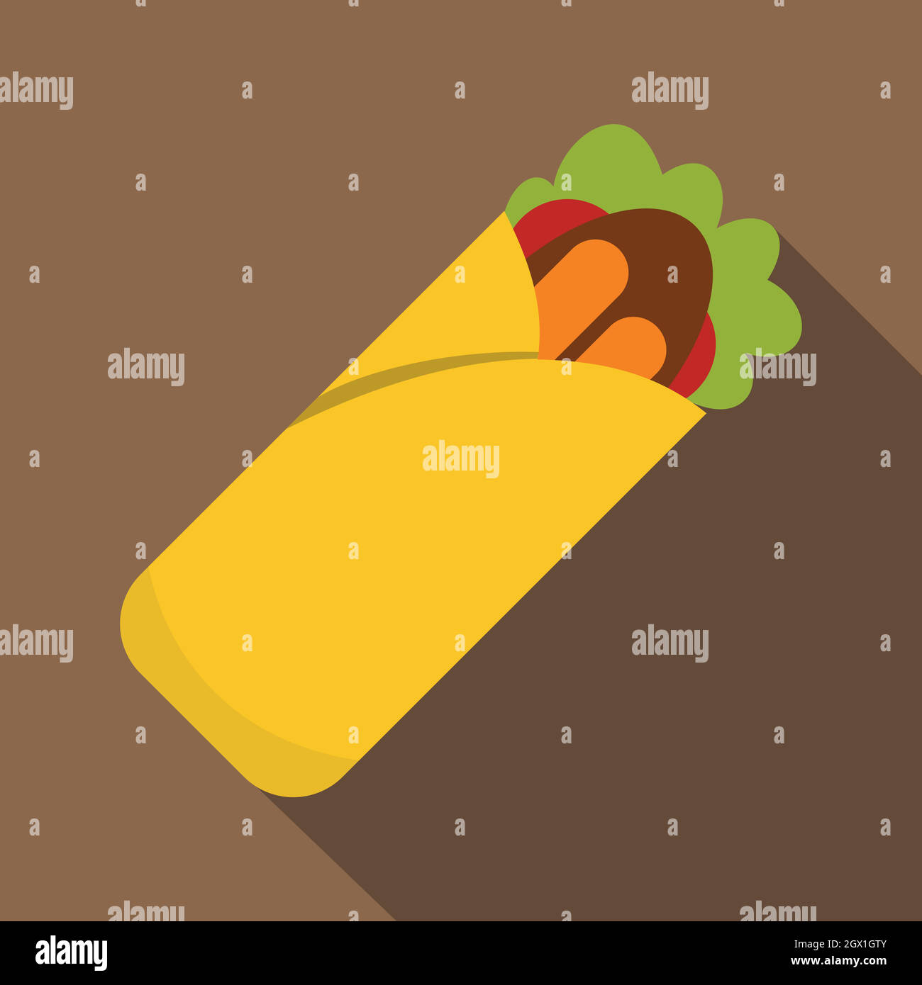 Doner kebab turkish Stock Vector Images - Alamy