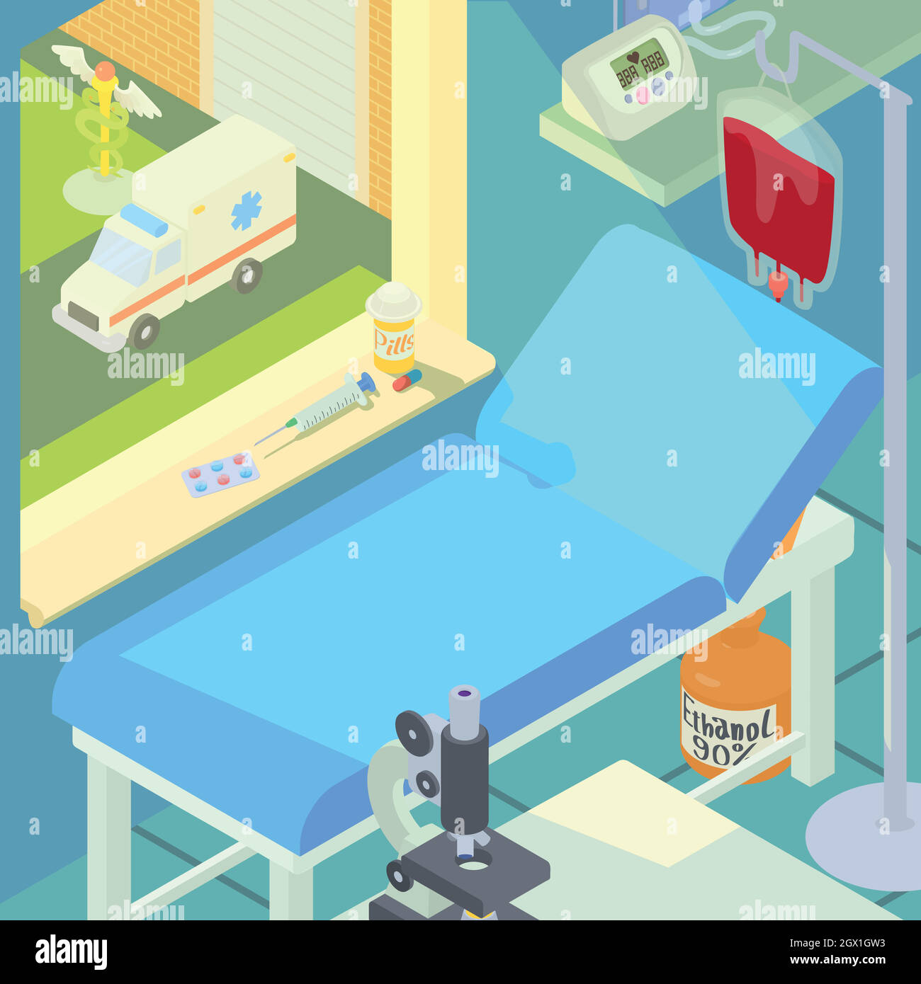 Medical kit cartoon hi-res stock photography and images - Alamy