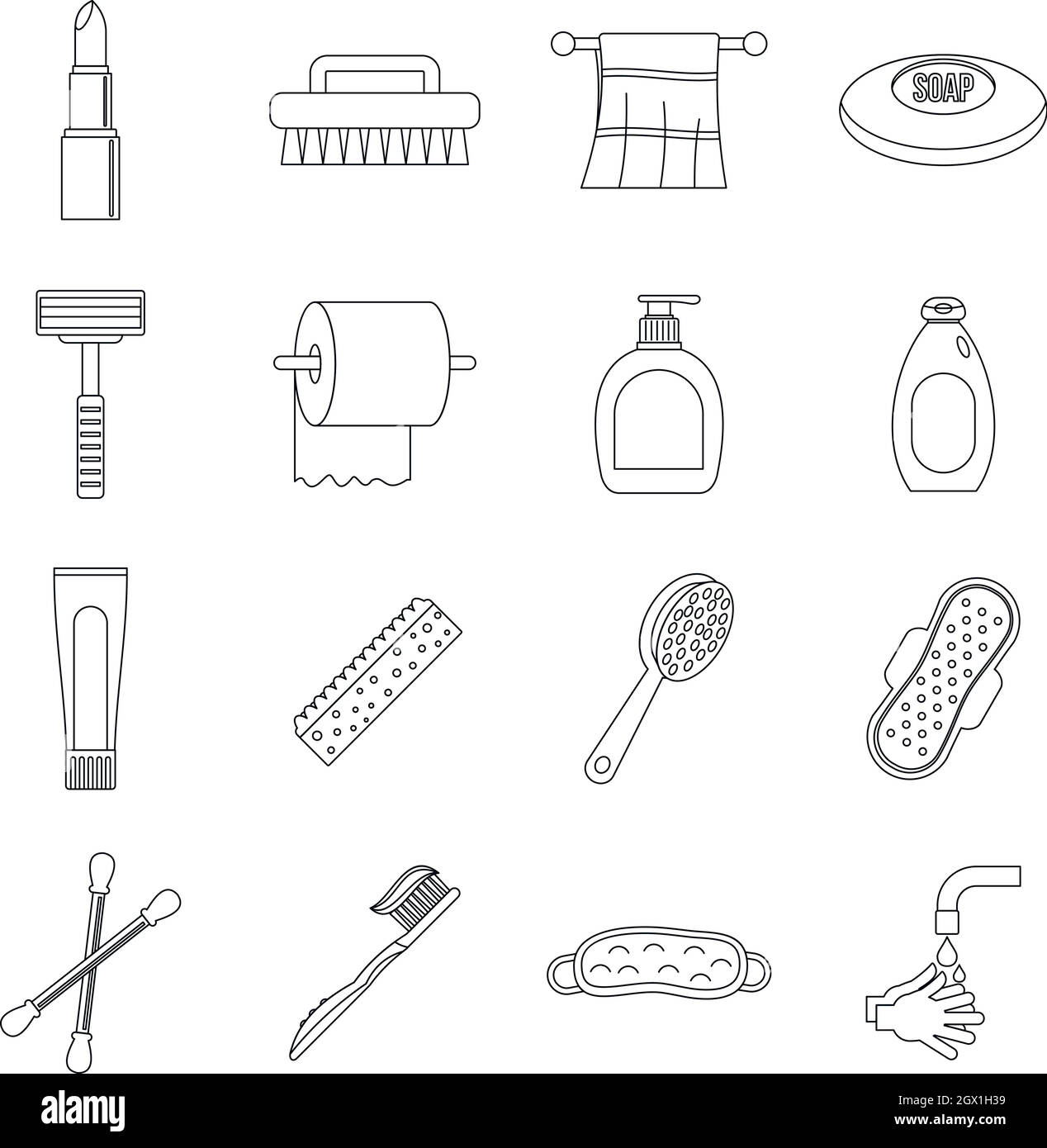 Sanitary antiseptic icon outline Cut Out Stock Images & Pictures - Alamy