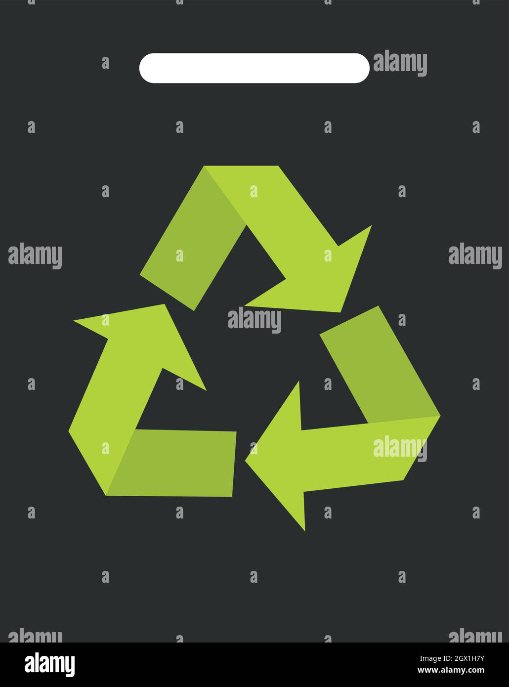Recycling icon, flat style Stock Vector Image & Art - Alamy