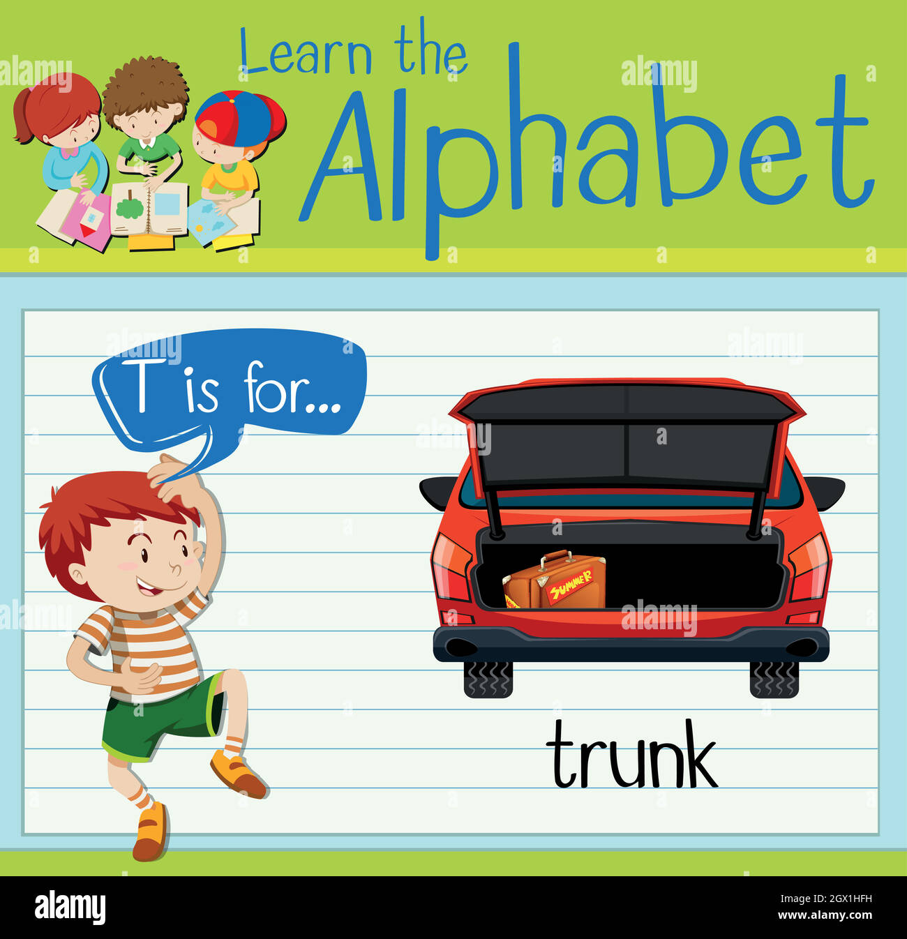 Learning to use trunk Stock Vector Images - Alamy