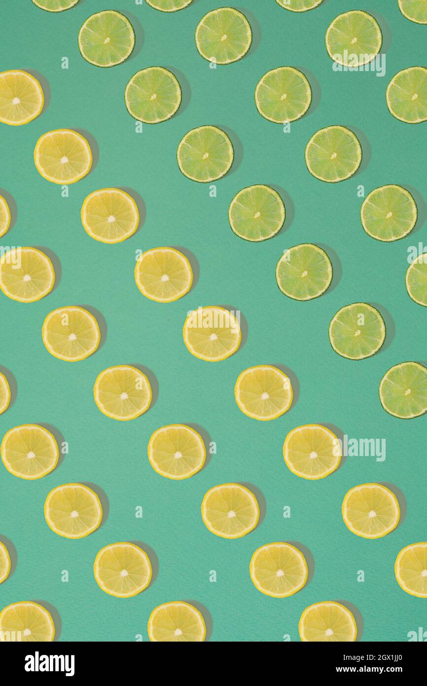 Fruit citrus seamless pattern Stock Photo - Alamy