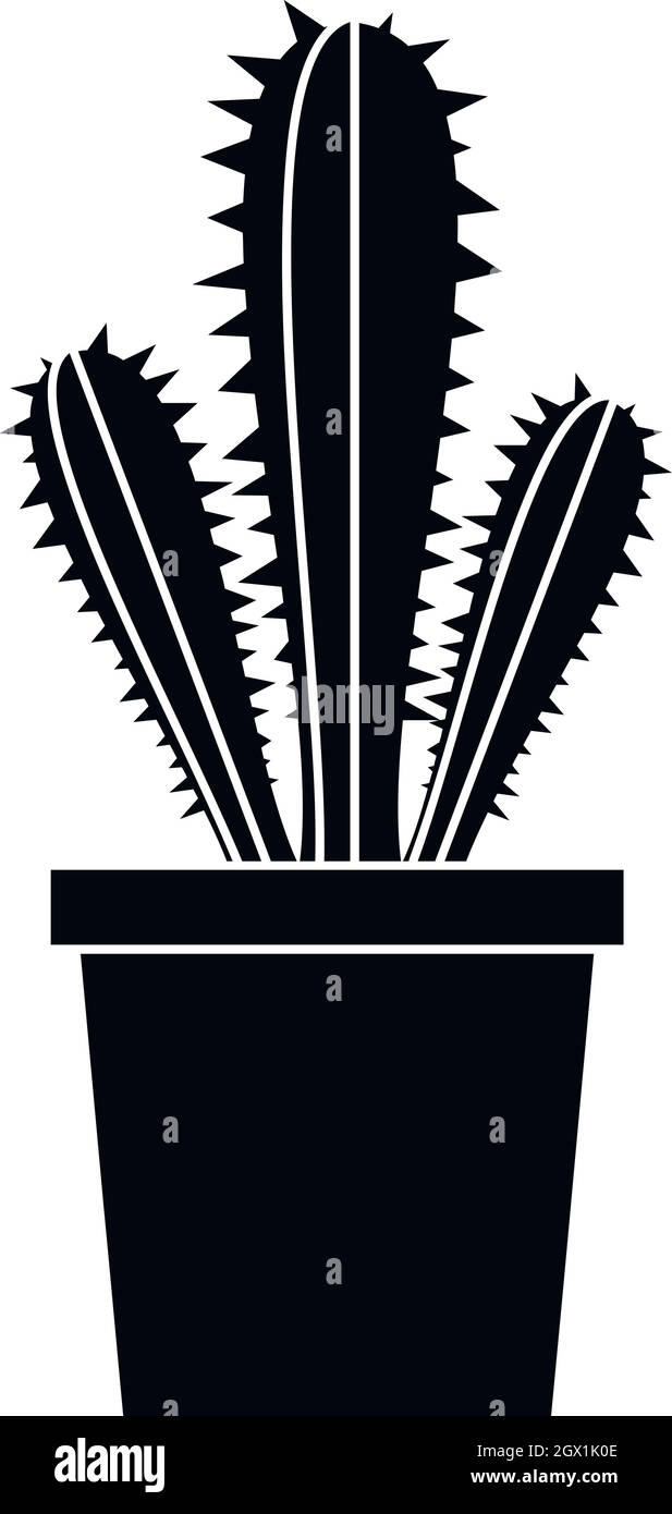 Evergreen succulent in pot Stock Vector Images - Alamy