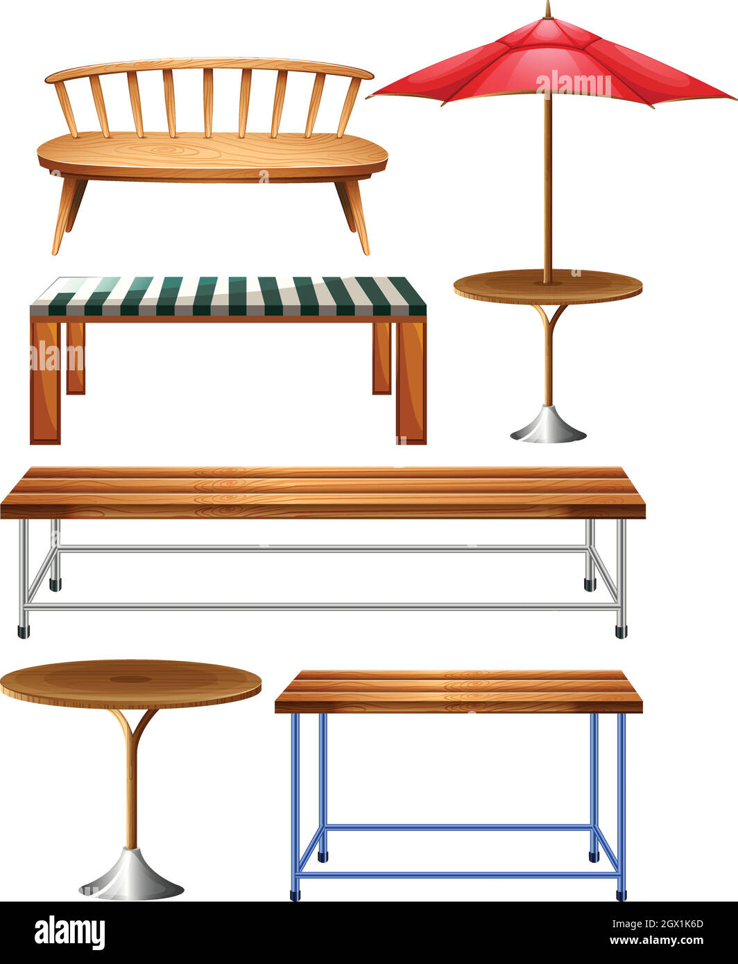 Wooden chair seat bench Cut Out Stock Images & Pictures - Alamy