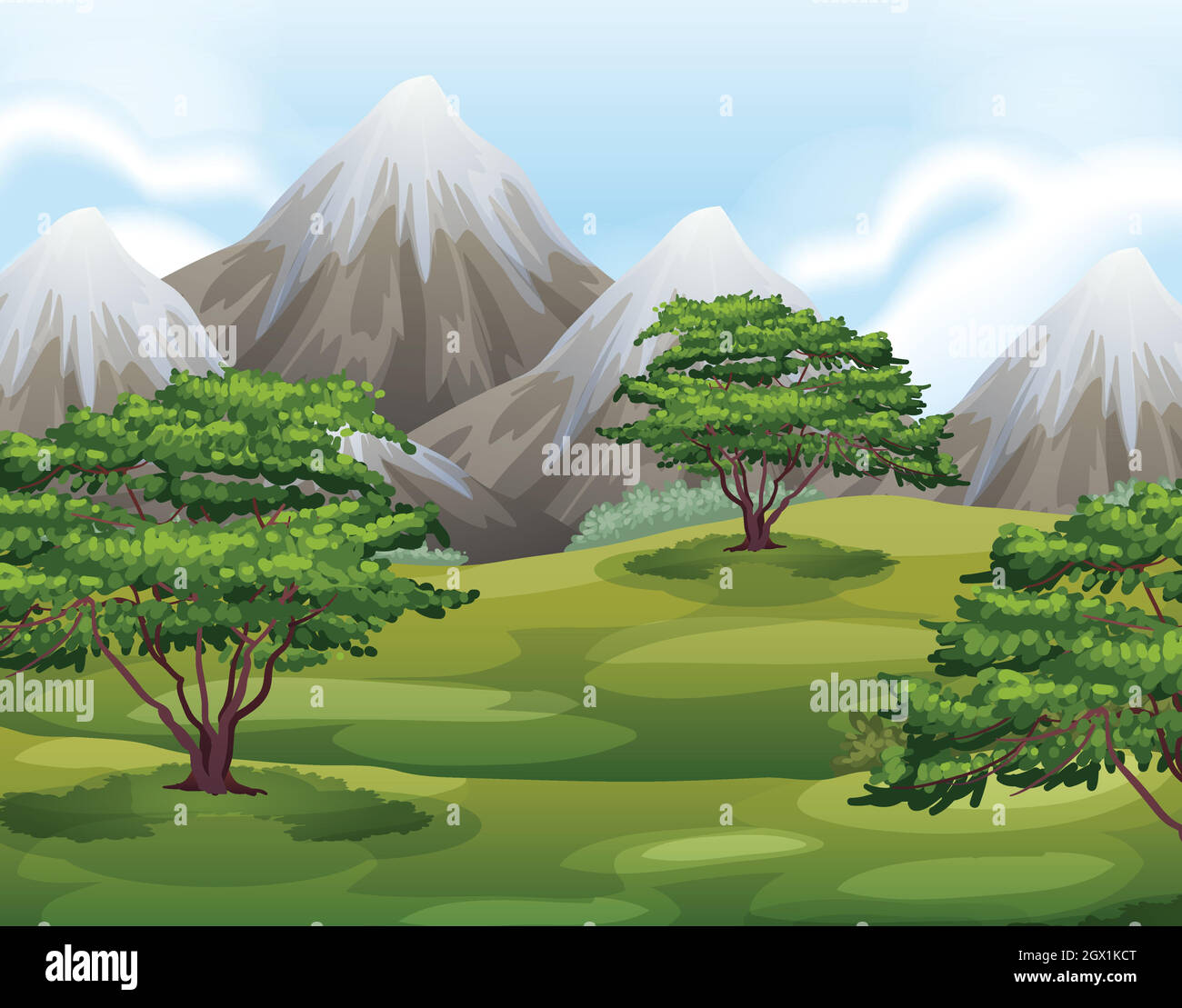 Mountains scenery Stock Vector Images - Alamy