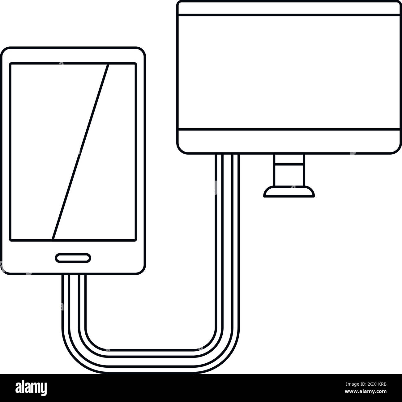 Phone connection icon hi-res stock photography and images - Alamy