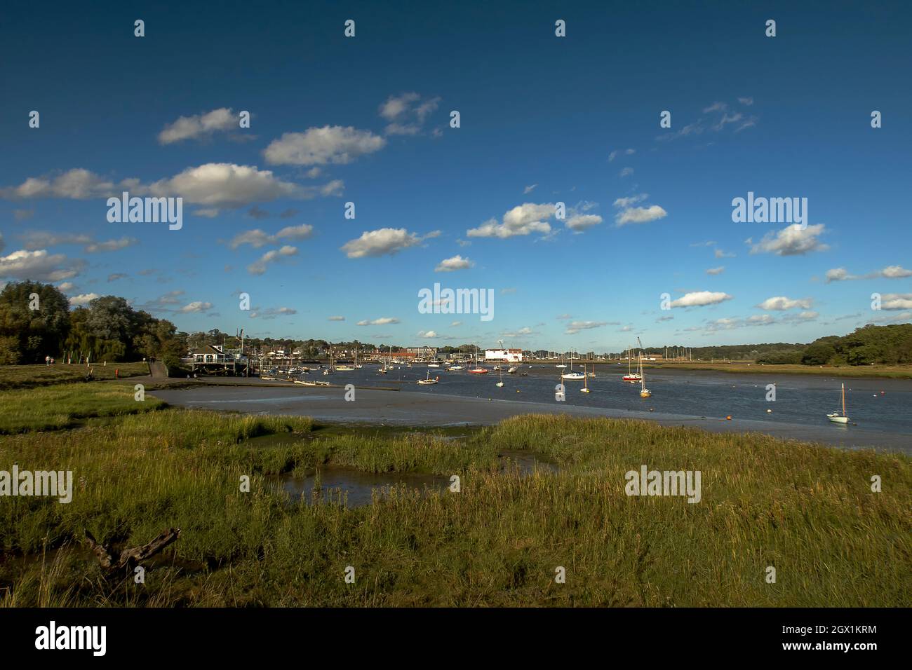 Boats on the River Deben at Woodbridge in Suffolk, UK Stock Photo - Alamy