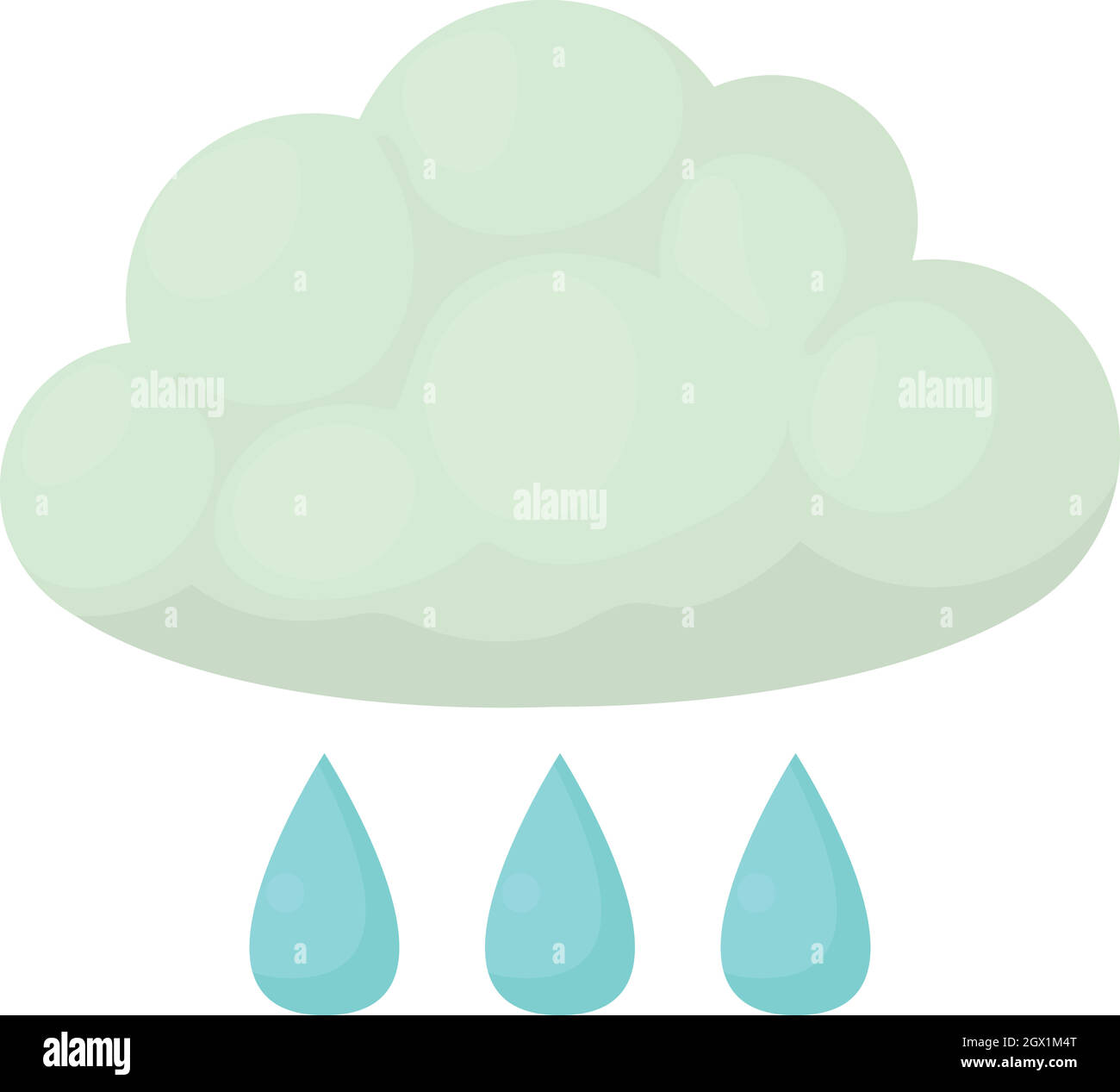Rain icon, cartoon style Stock Vector Image & Art - Alamy