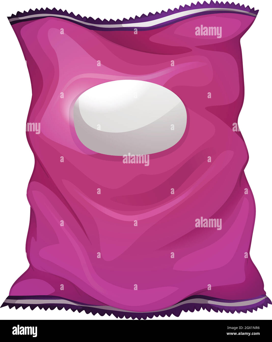 A pink pouch with an empty label Stock Vector Image & Art - Alamy