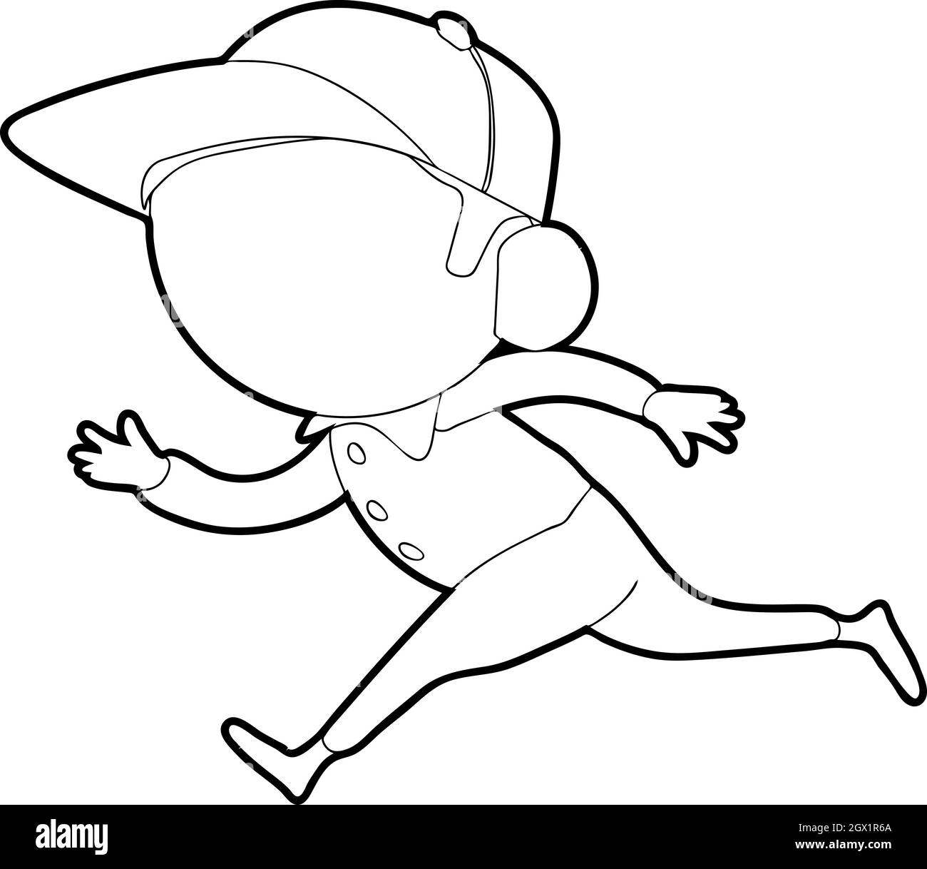 Running player icon, outline style Stock Vector Image & Art - Alamy