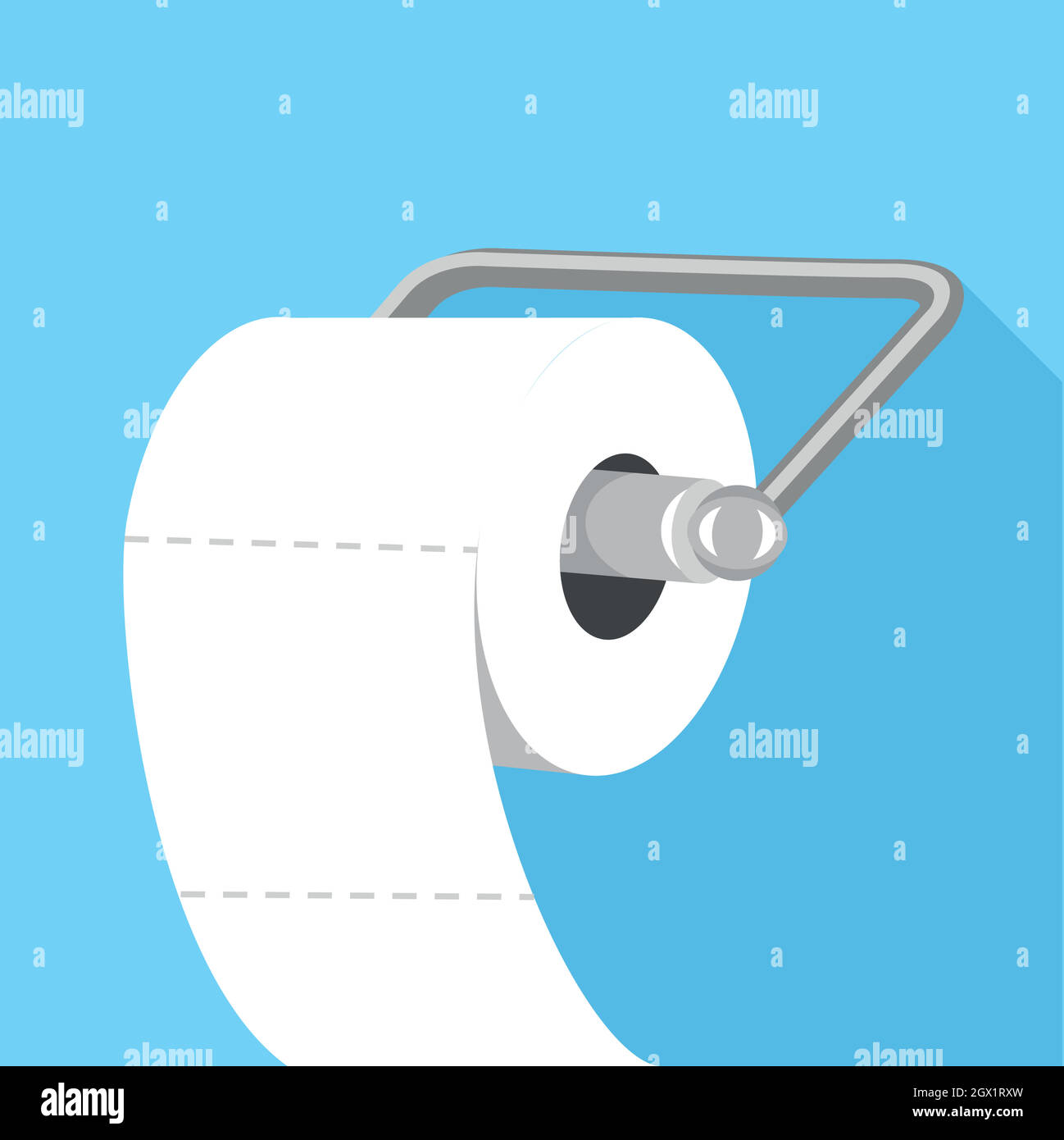 Toilet paper holder white Stock Vector Images - Alamy