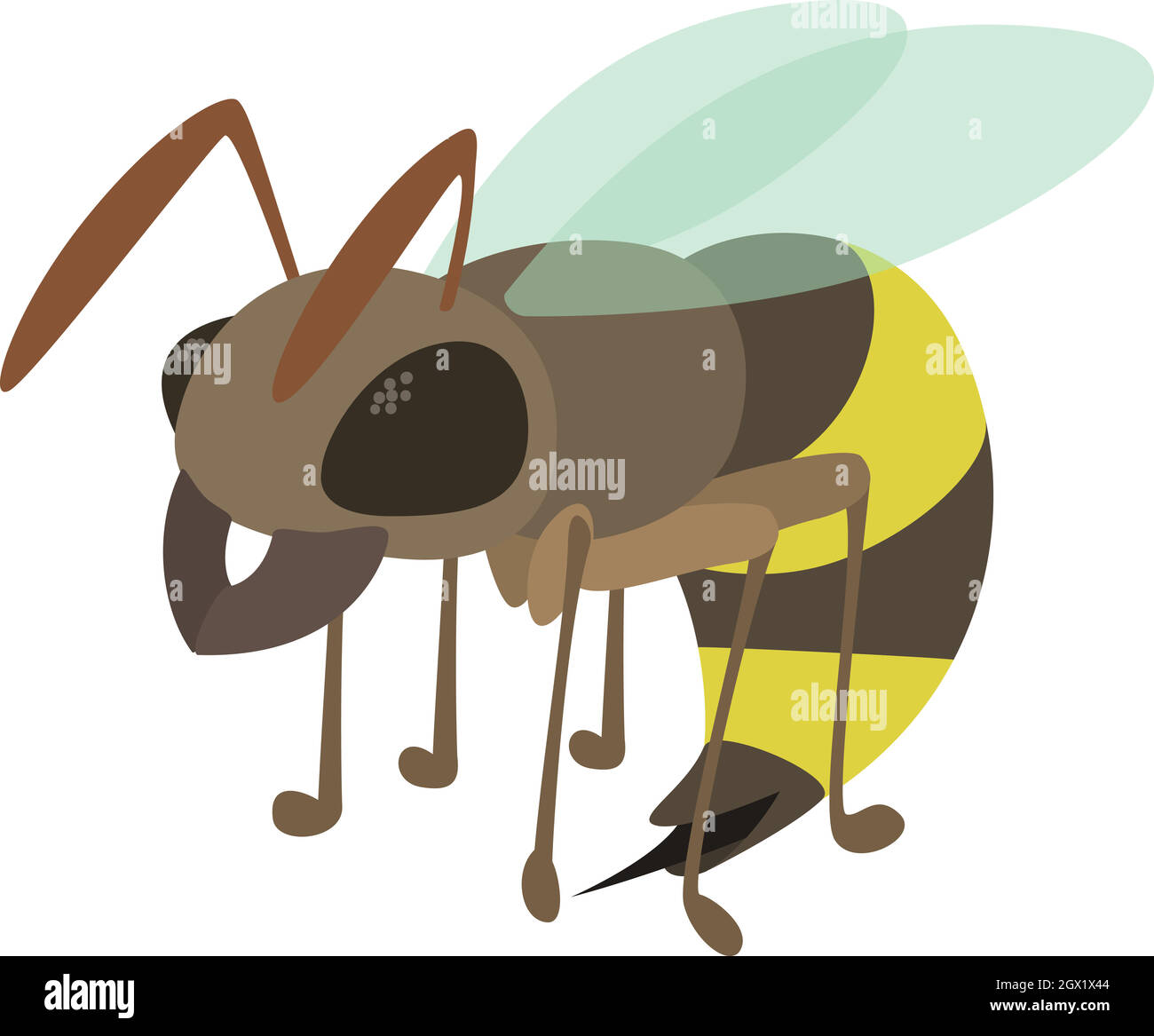 Wasp icon, cartoon style Stock Vector Image & Art - Alamy