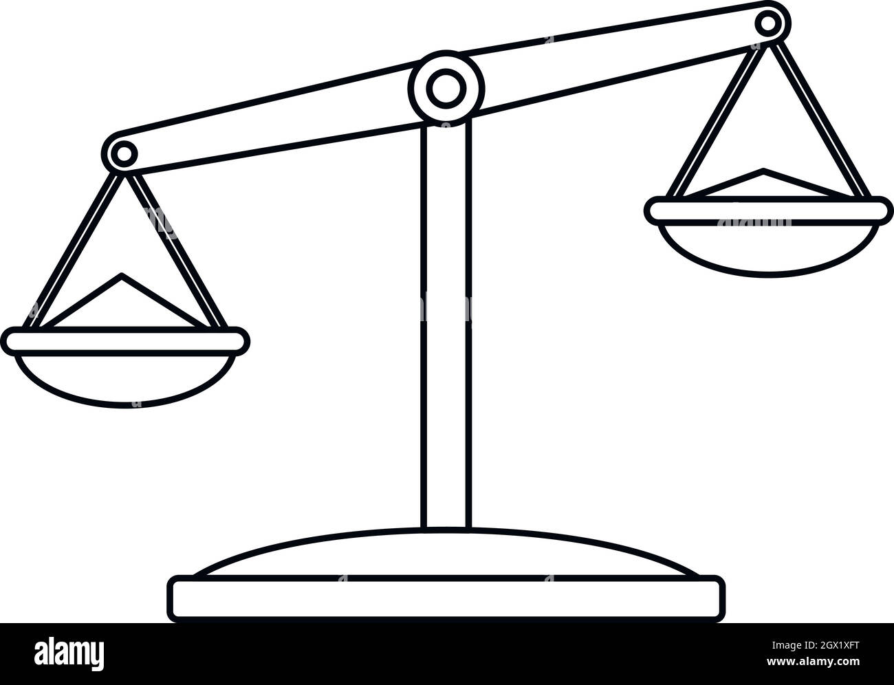 Weigh scales icon outline hi-res stock photography and images - Alamy