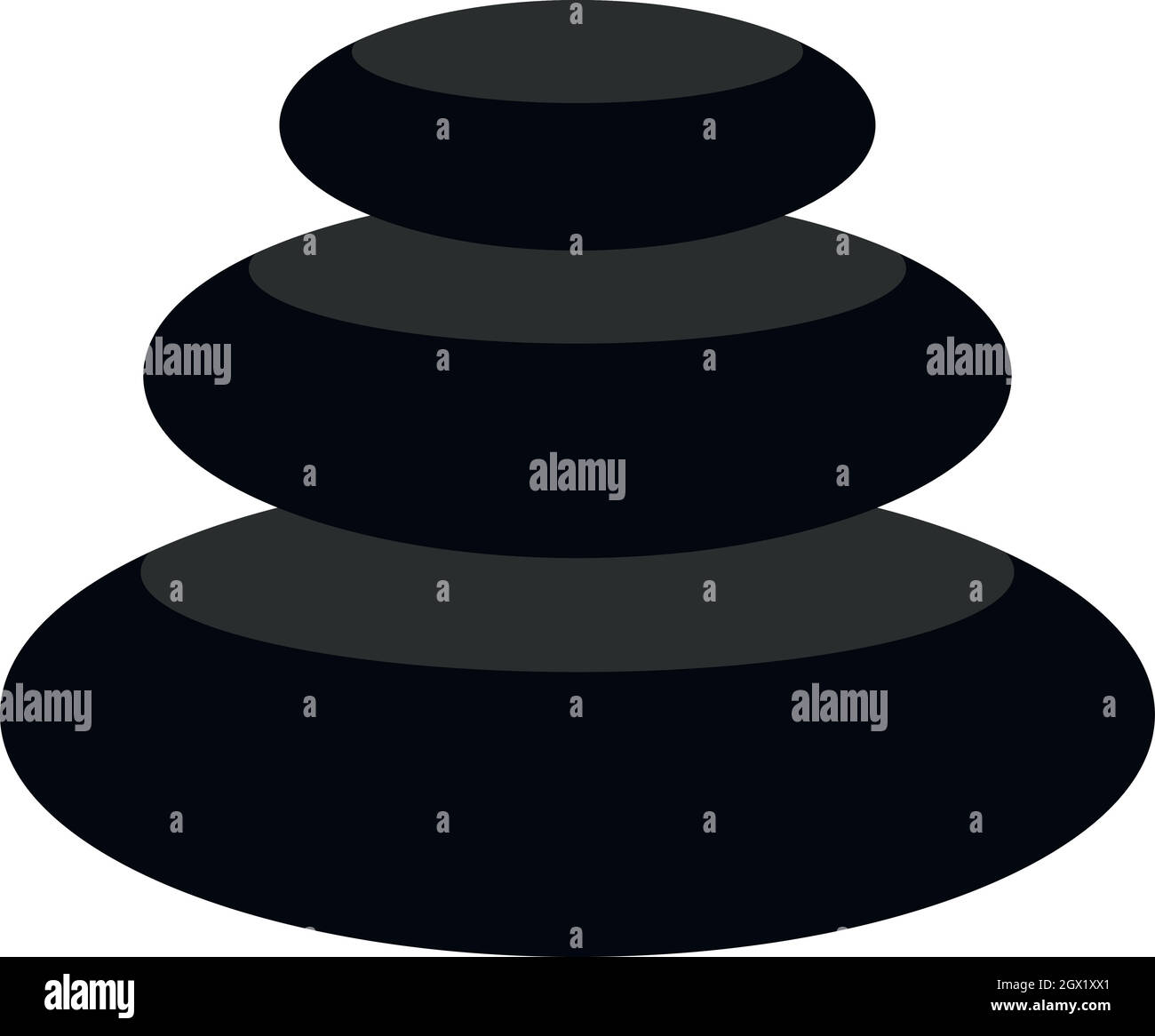 Massage stones spa therapy Stock Vector Images - Alamy