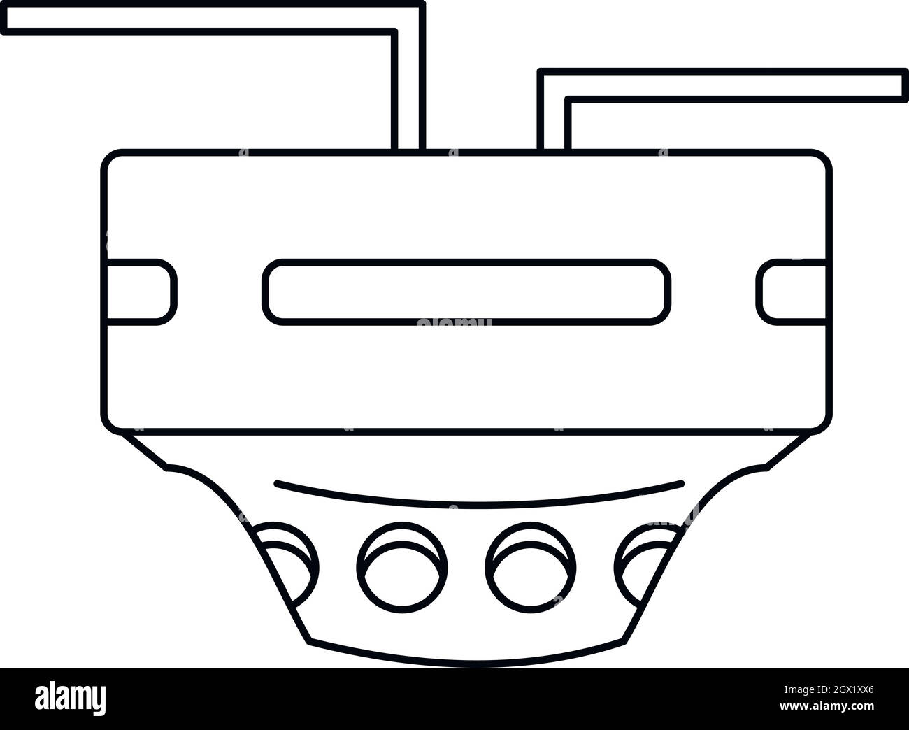 Monitor screen outline vector hi-res stock photography and images - Alamy