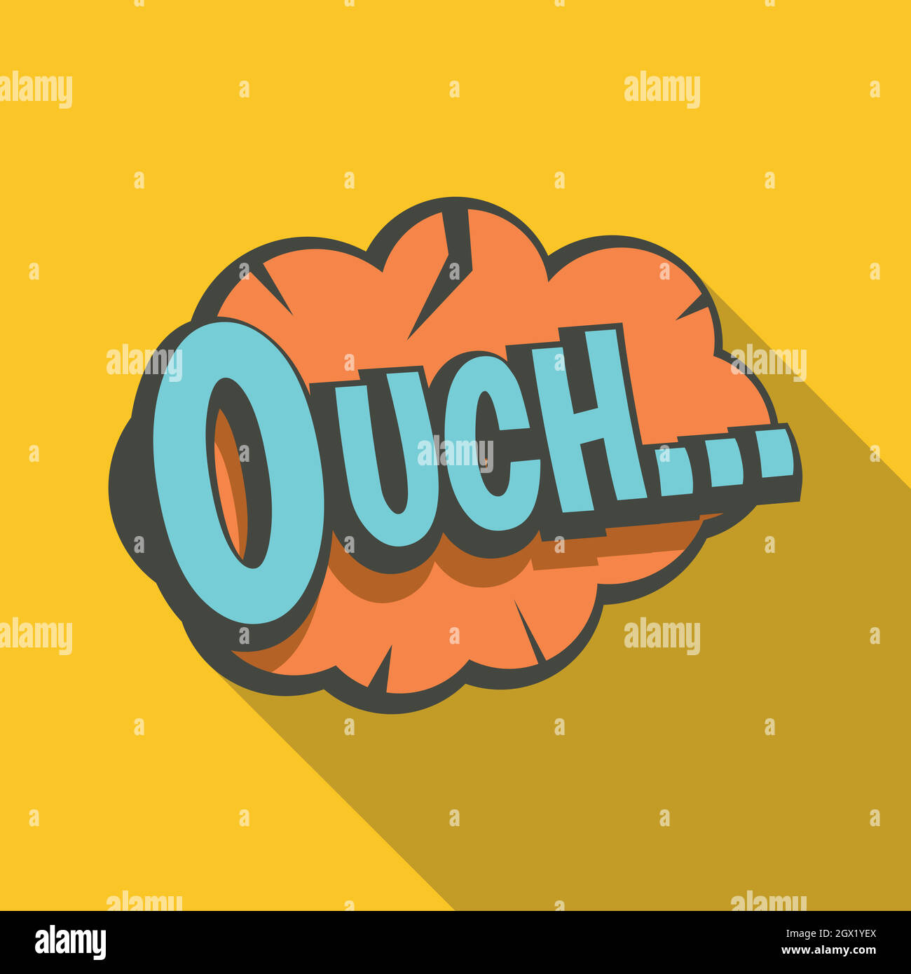 Ouch word Stock Vector Images - Alamy