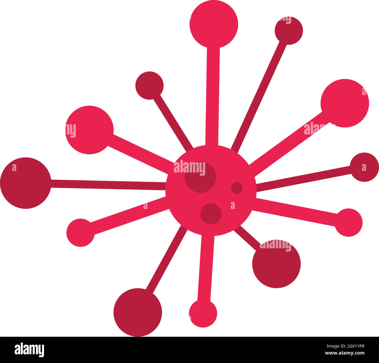 Round bacteria icon, flat style Stock Vector Image & Art - Alamy