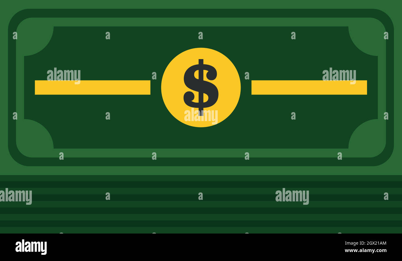 Green dollars Stock Vector Images - Alamy