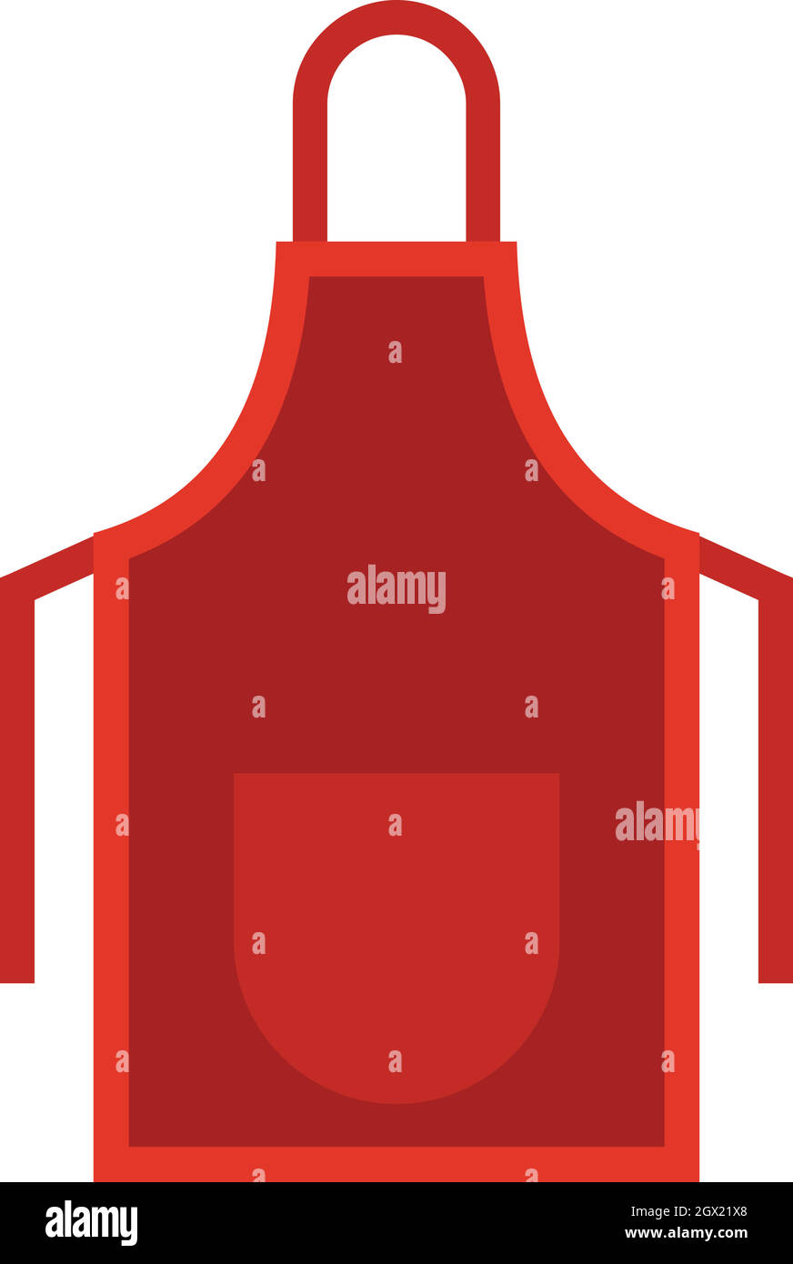 Plain Red Apron