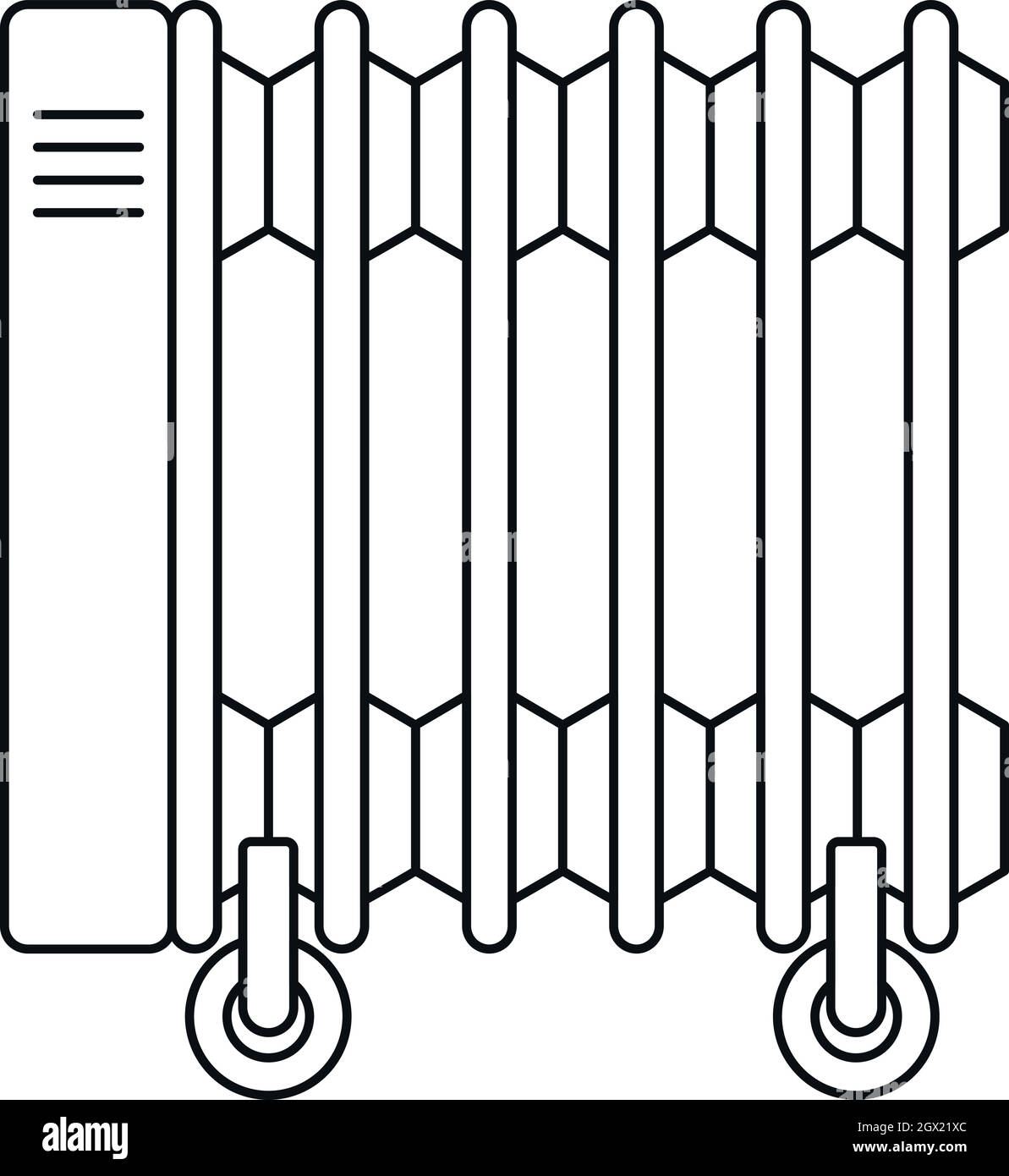 Electric oil heater icon, outline style Stock Vector Image & Art - Alamy