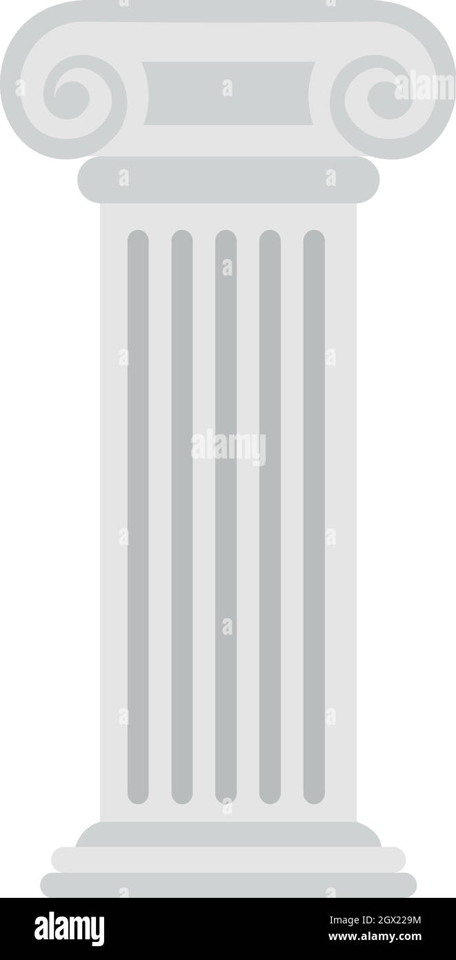 Roman column icon, flat style Stock Vector Image & Art - Alamy