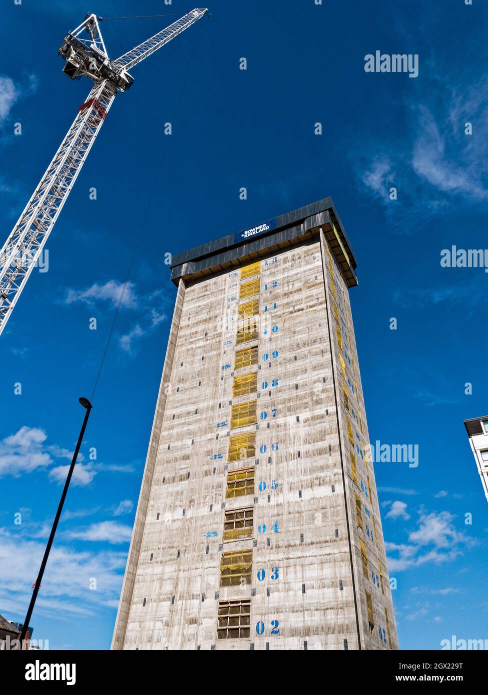 Construction of office block, Bank House, on the site of former Bank of ...