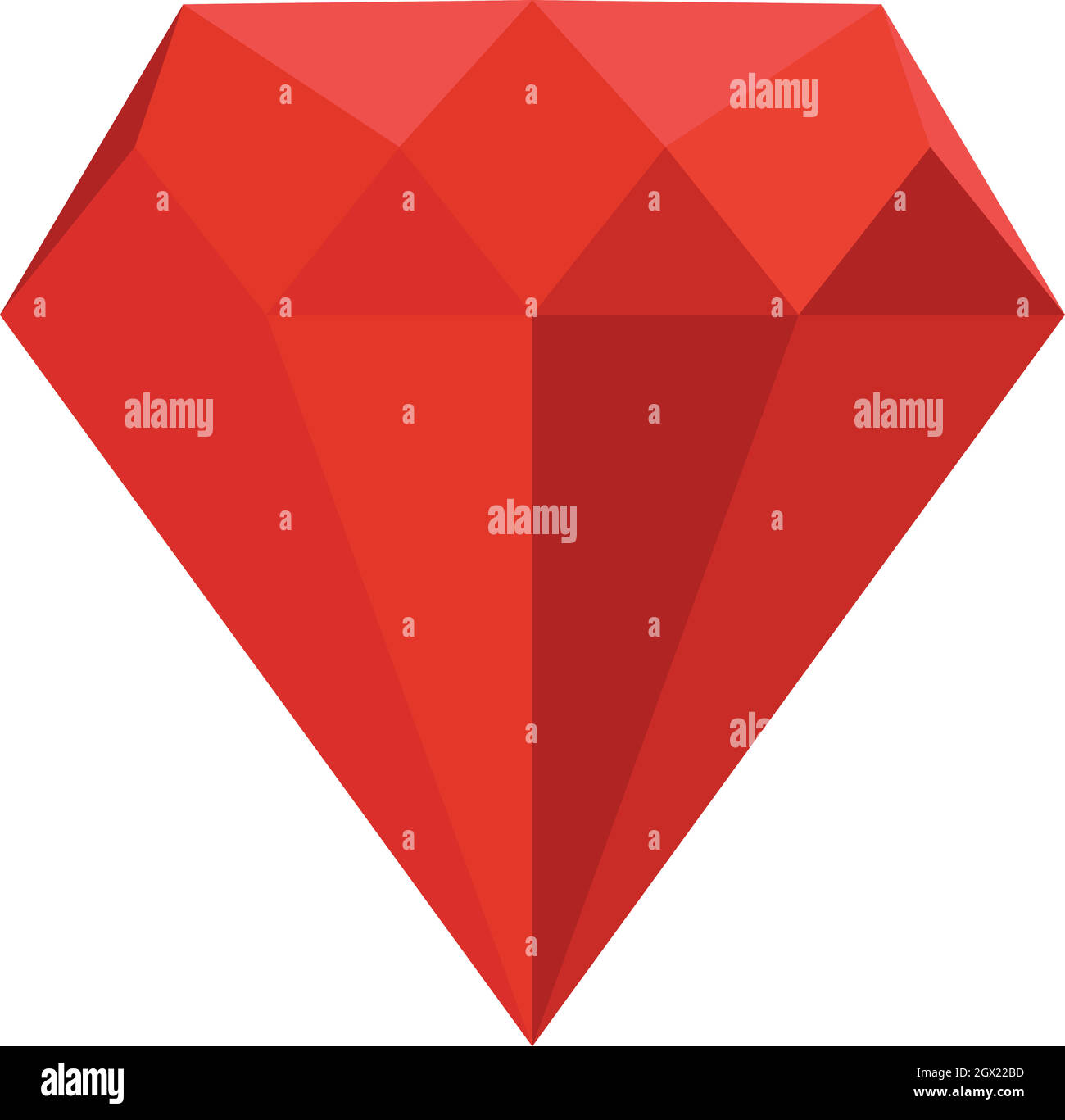 Ruby icon, flat style Stock Vector Image & Art - Alamy