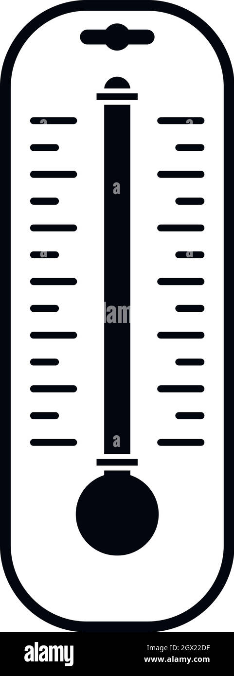 Thermometer icon, simple style Stock Vector Image & Art - Alamy