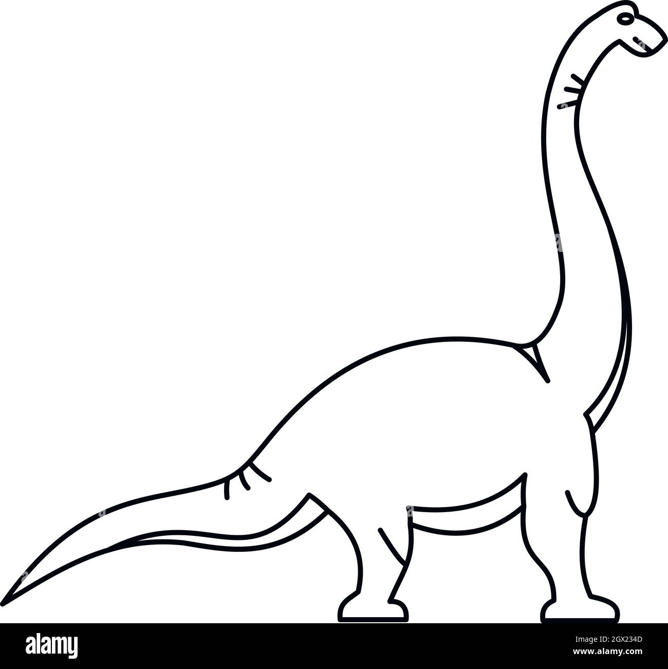 Brachiosaurus Clipart Black And White School