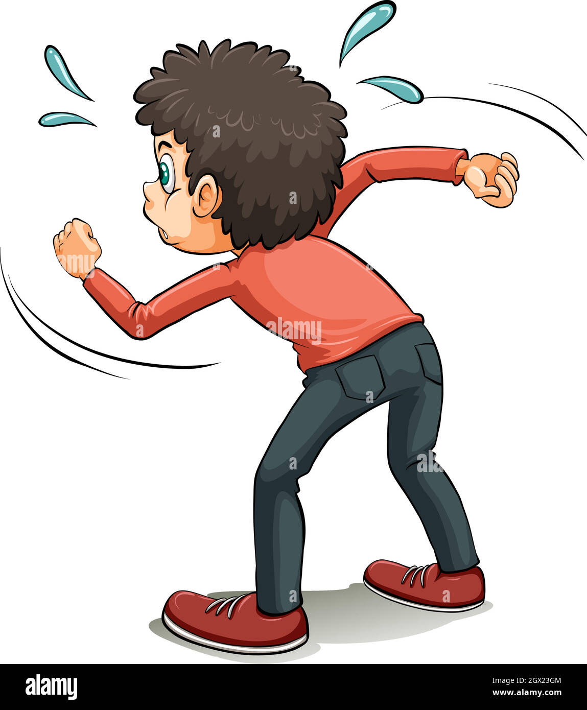 One young man Stock Vector Images - Alamy