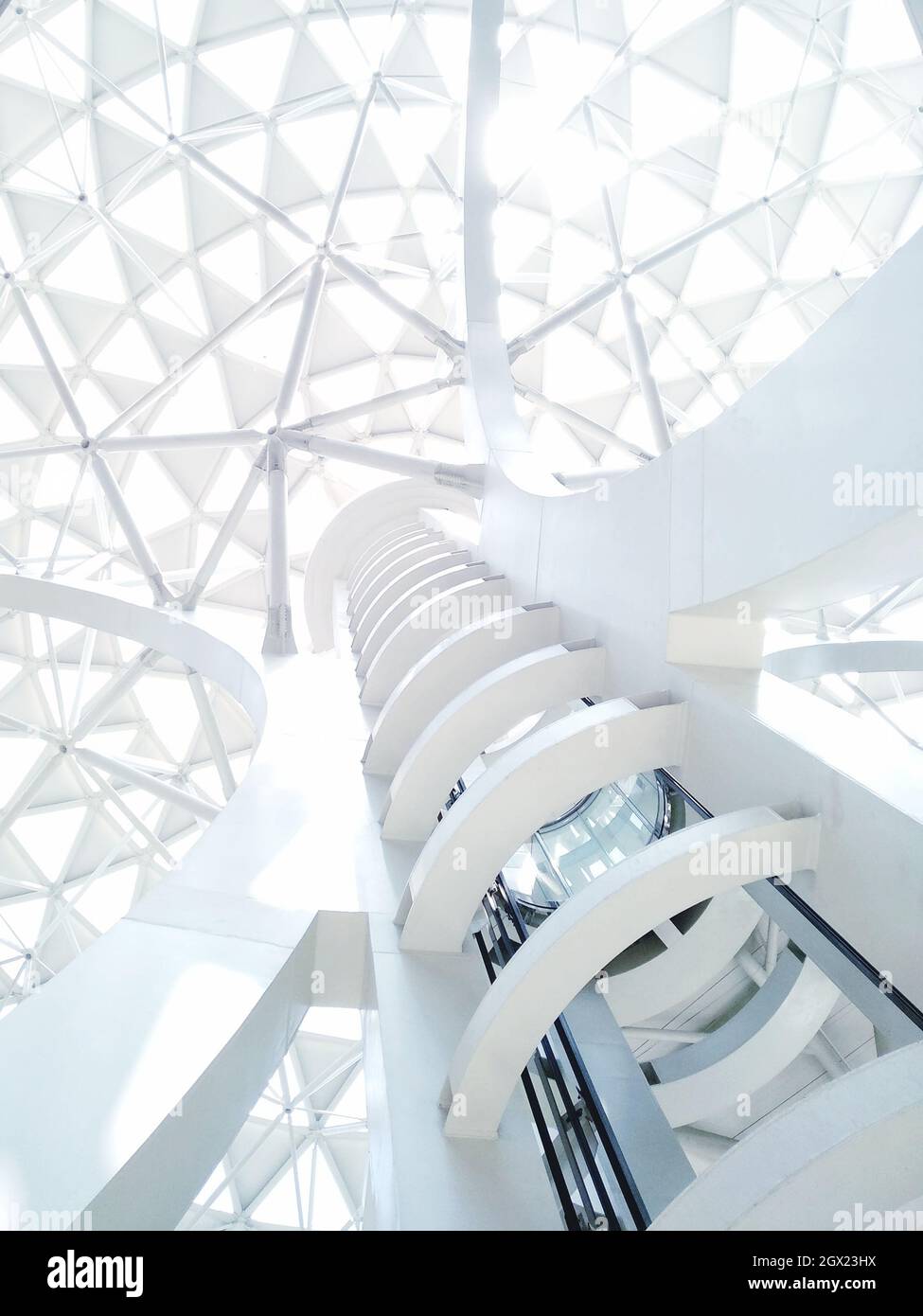 Low Angle View Of Museum Interior Design Stock Photo - Alamy