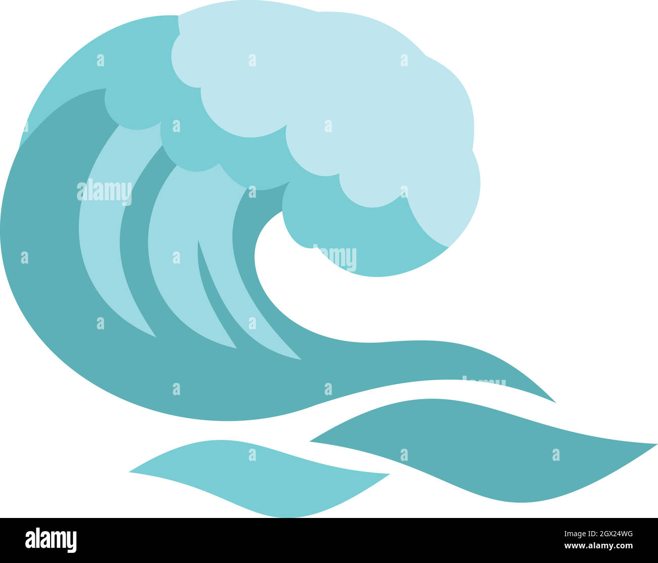 Big wave icon, cartoon style Stock Vector Image & Art - Alamy