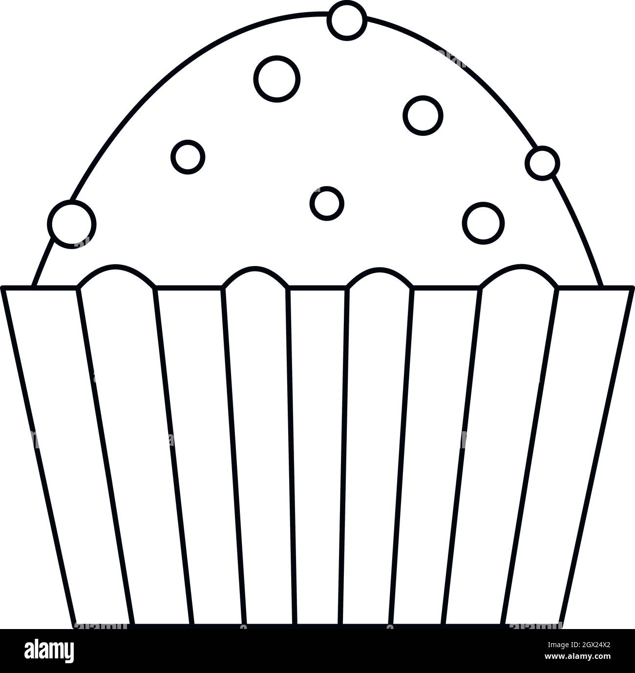 Food fresh baked muffin Stock Vector Images - Alamy