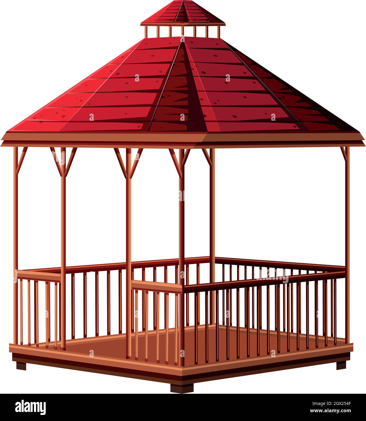 Red and white roof Stock Vector Images - Alamy