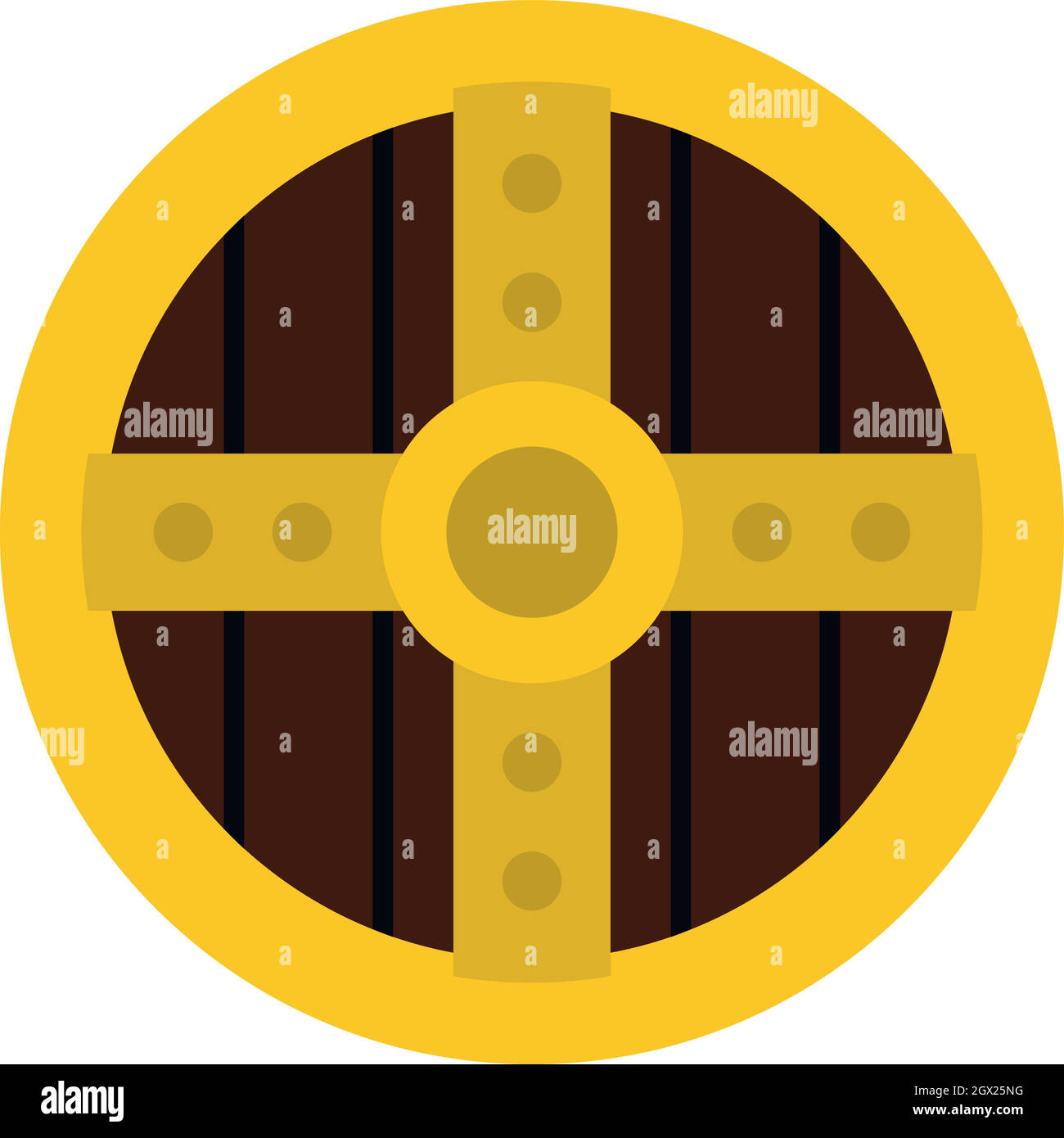 Round protective shield icon, flat style Stock Vector Image & Art - Alamy