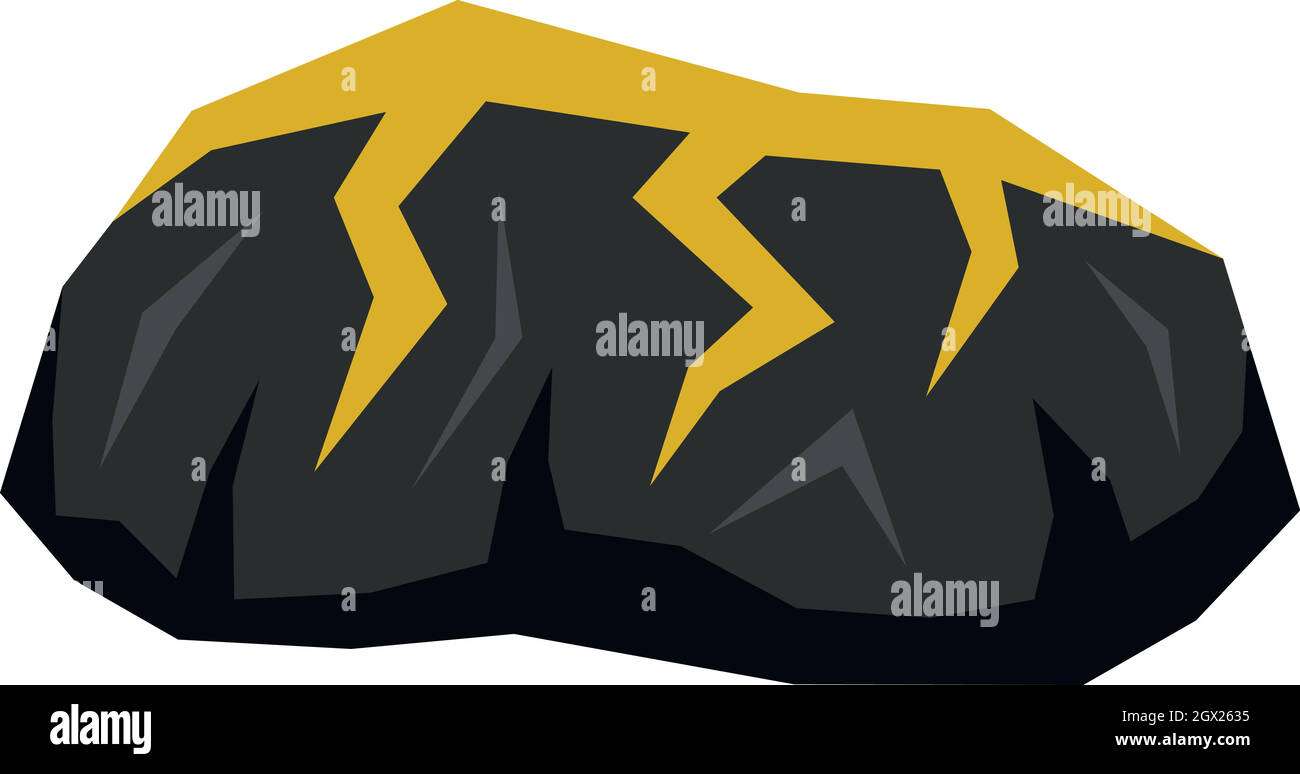 Gold mining icon, flat style Stock Vector Image & Art - Alamy