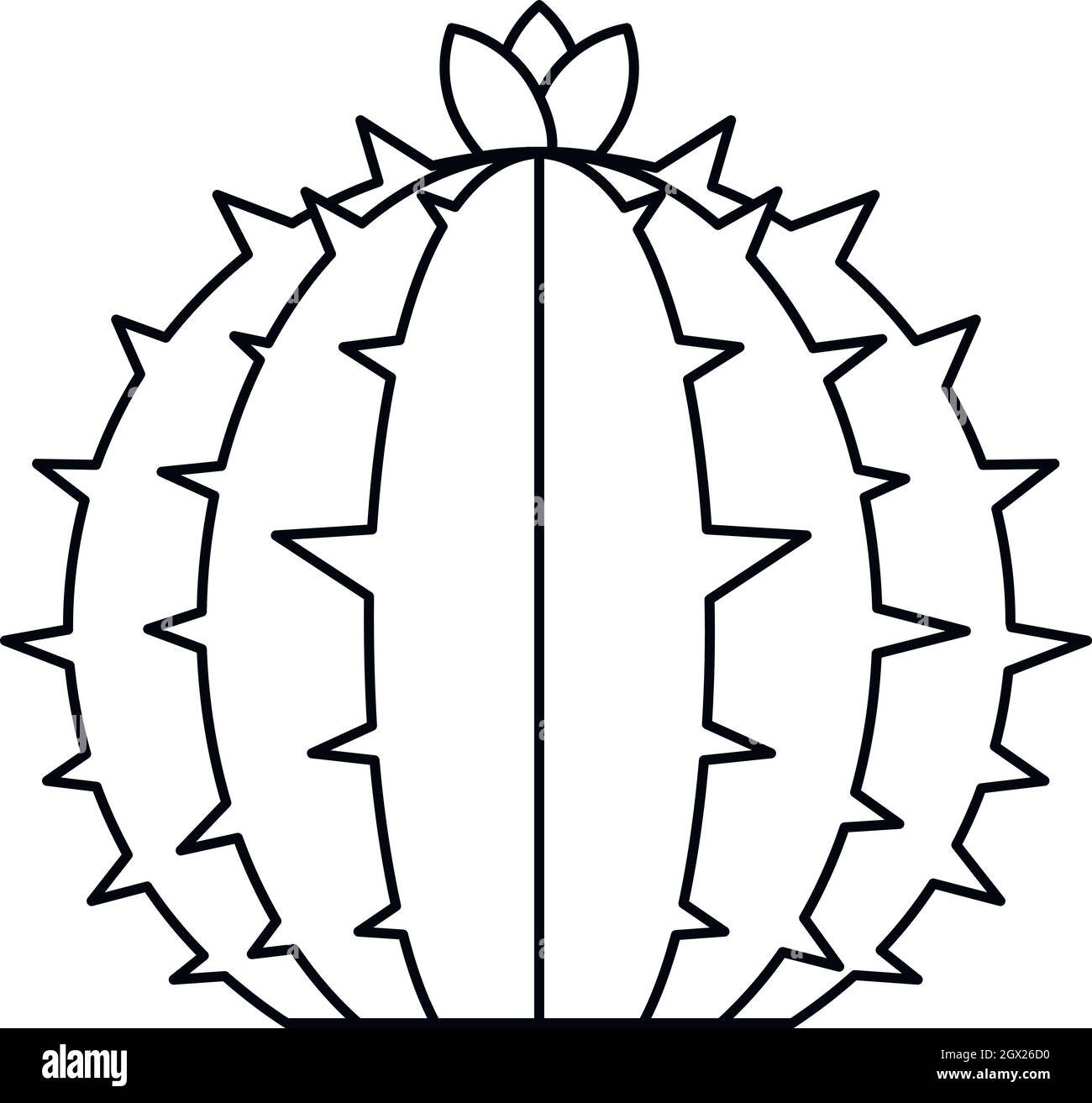 Flowering cactus houseplant Stock Vector Images - Alamy