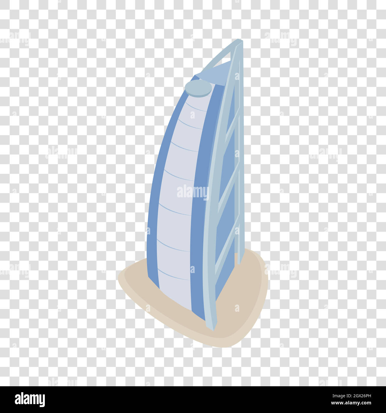 Burj al arab exterior Stock Vector Images - Alamy