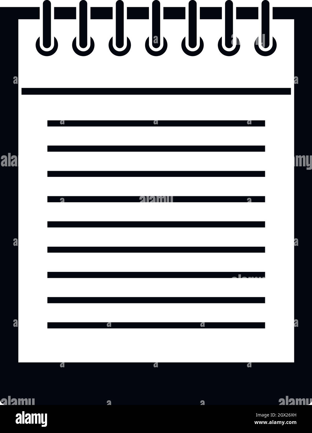Notepad icon hi-res stock photography and images - Alamy