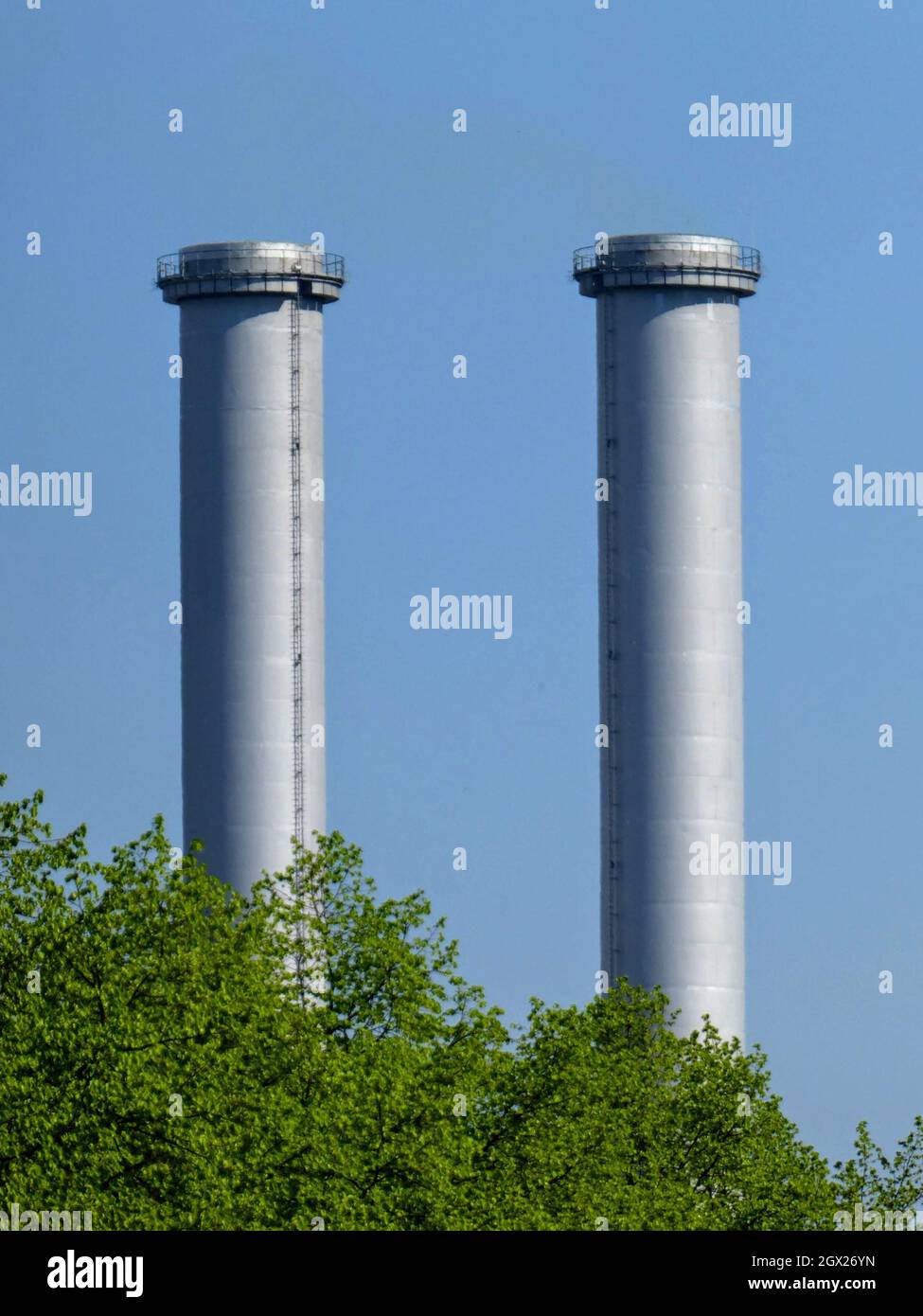 Twin smoke stack hi-res stock photography and images - Alamy