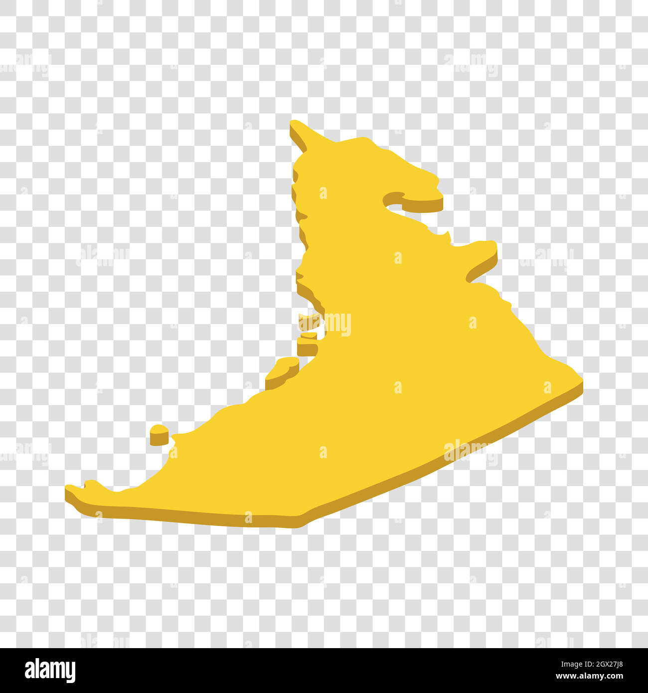 Map UAE isometric icon Stock Vector Image & Art - Alamy