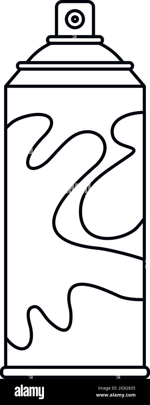 Colored spray icon, outline style Stock Vector Image & Art - Alamy