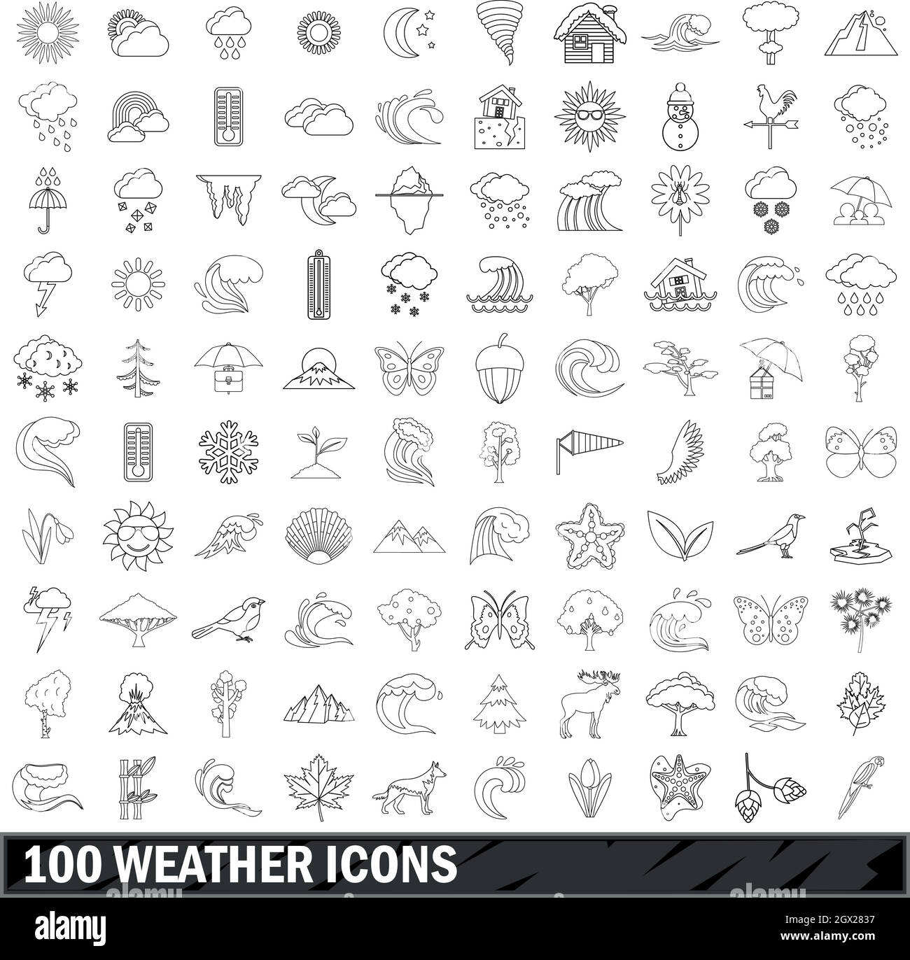 Weather icons hi-res stock photography and images - Alamy
