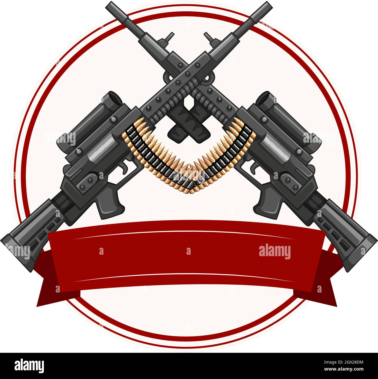 Logo design with fireguns Stock Vector Image & Art - Alamy
