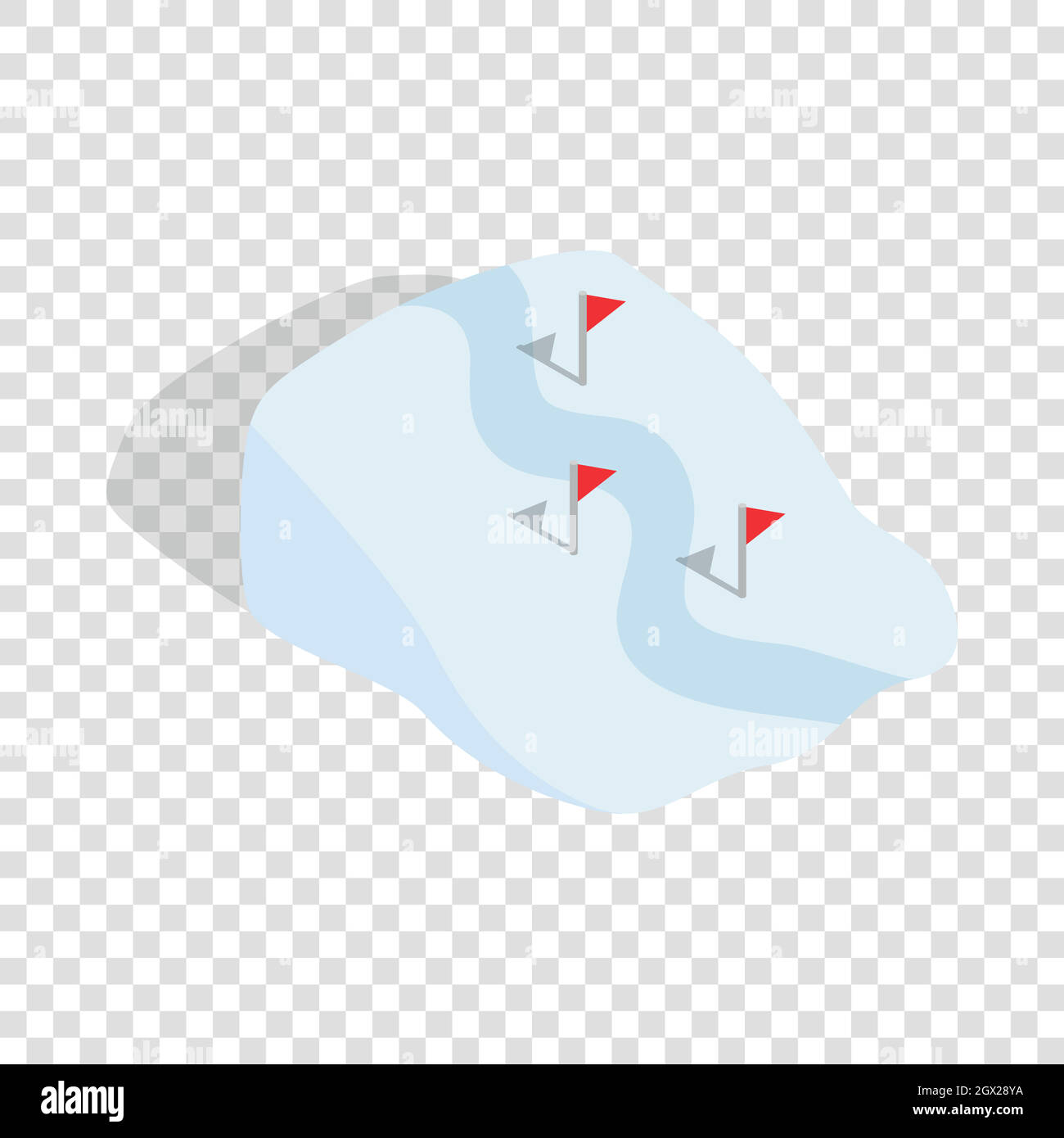 Ski map slope Stock Vector Images - Alamy