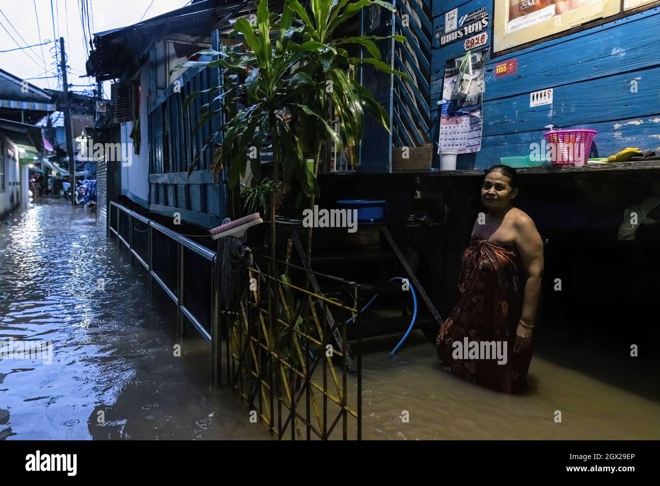 Submerged house seen in hi-res stock photography and images - Alamy