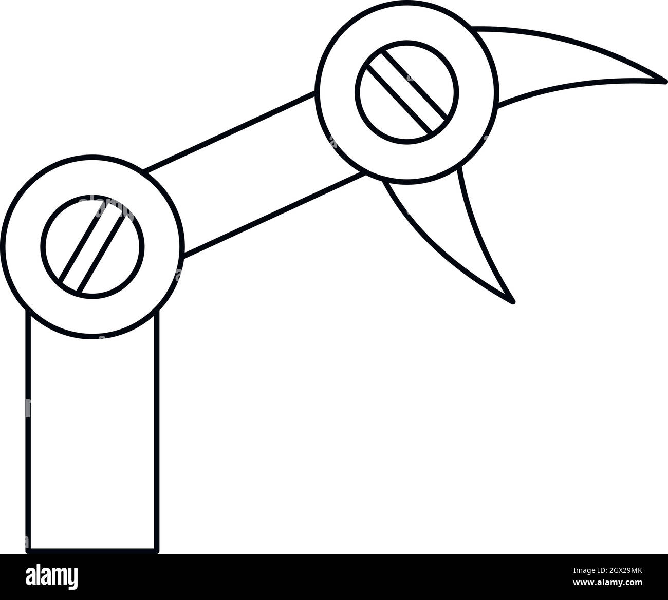 Robot line icon outline Stock Vector Images - Alamy