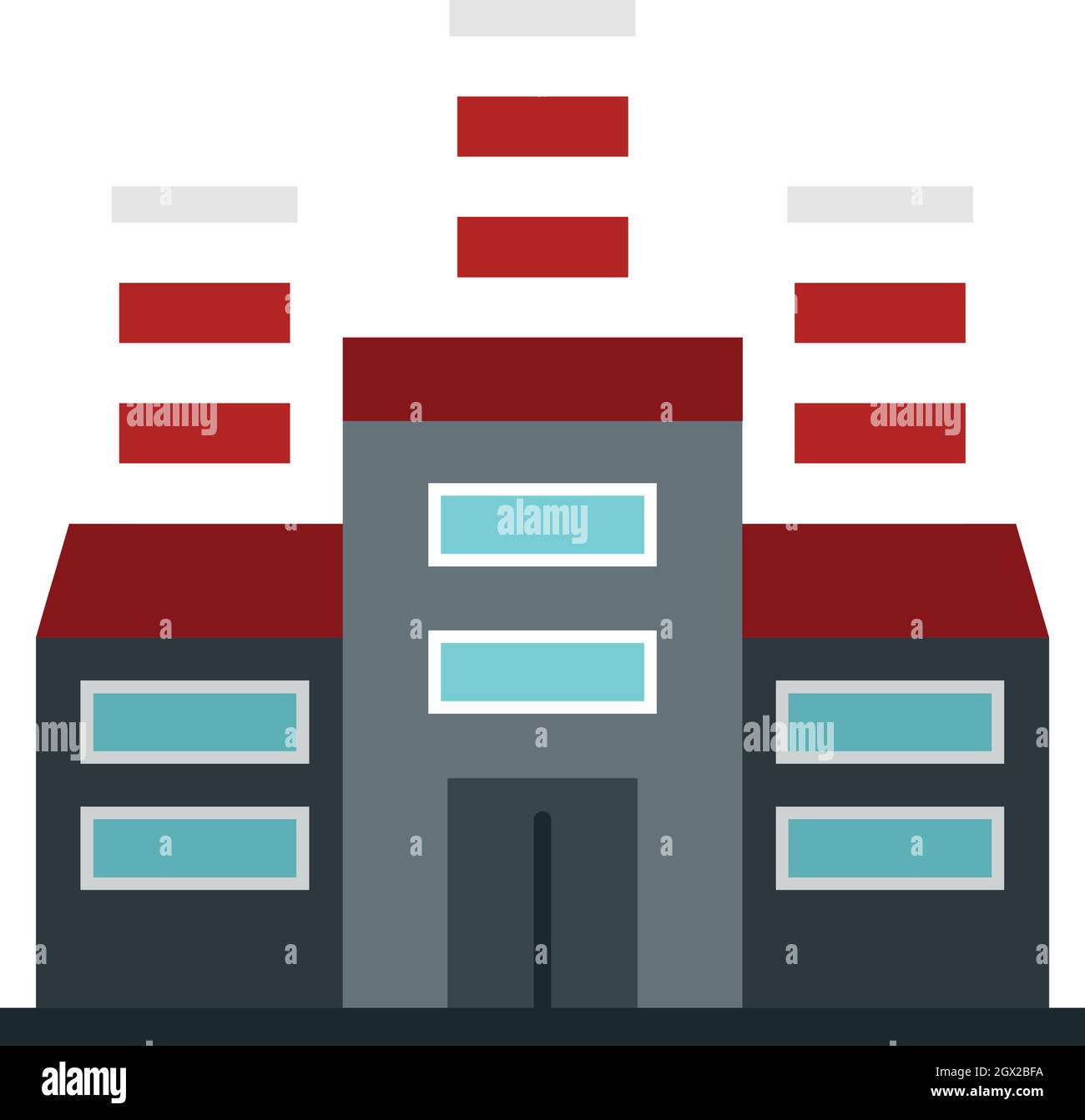 Refinery icon, flat style Stock Vector Image & Art - Alamy